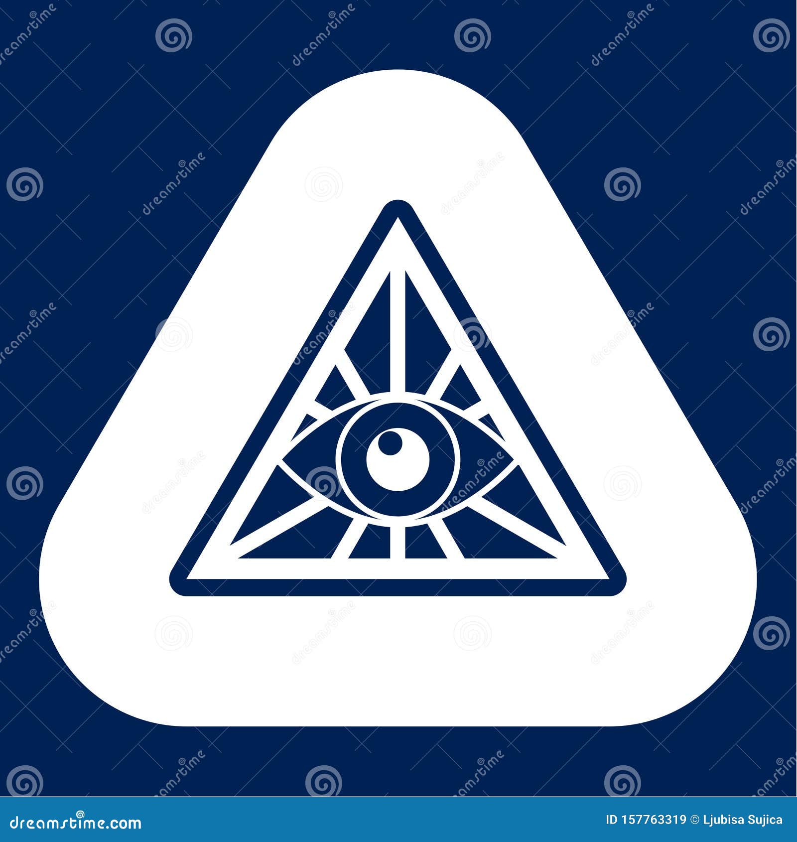All Seeing Eye - Illustration Stock Vector - Illustration of lifestyle ...