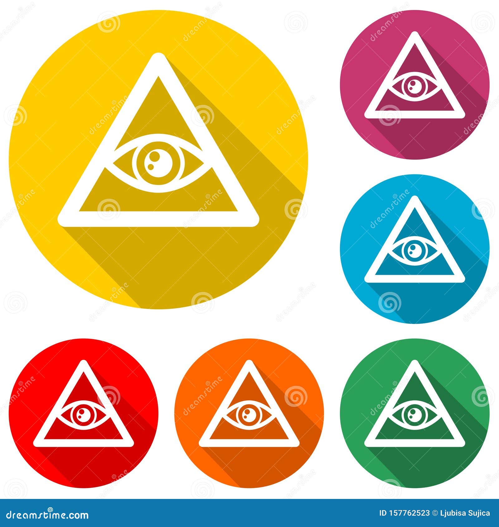 All Seeing Eye - Illustration Stock Vector - Illustration of eternity ...