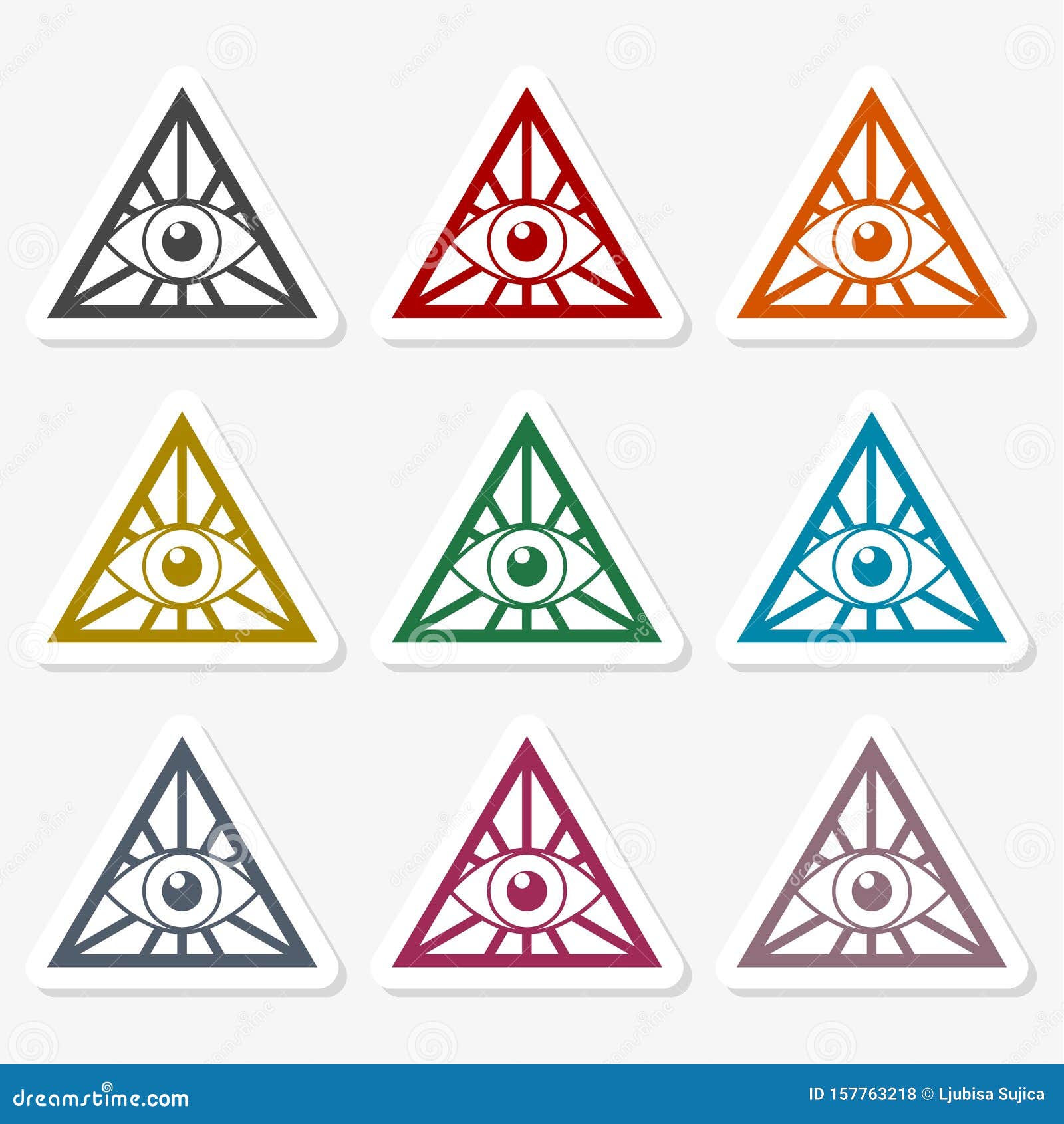 All Seeing Eye - Illustration Stock Vector - Illustration of body ...