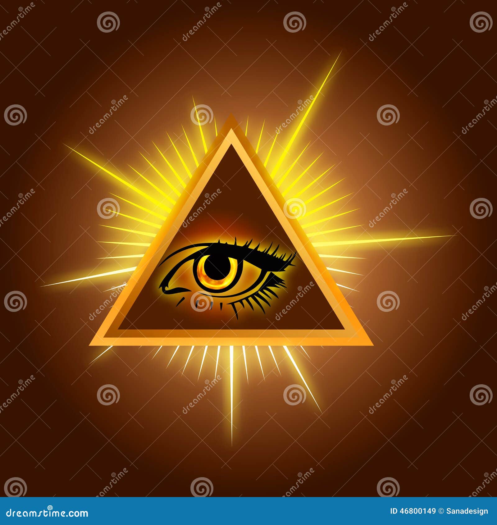 All-seeing Eye - Stock Illustration Stock Illustration - Illustration ...