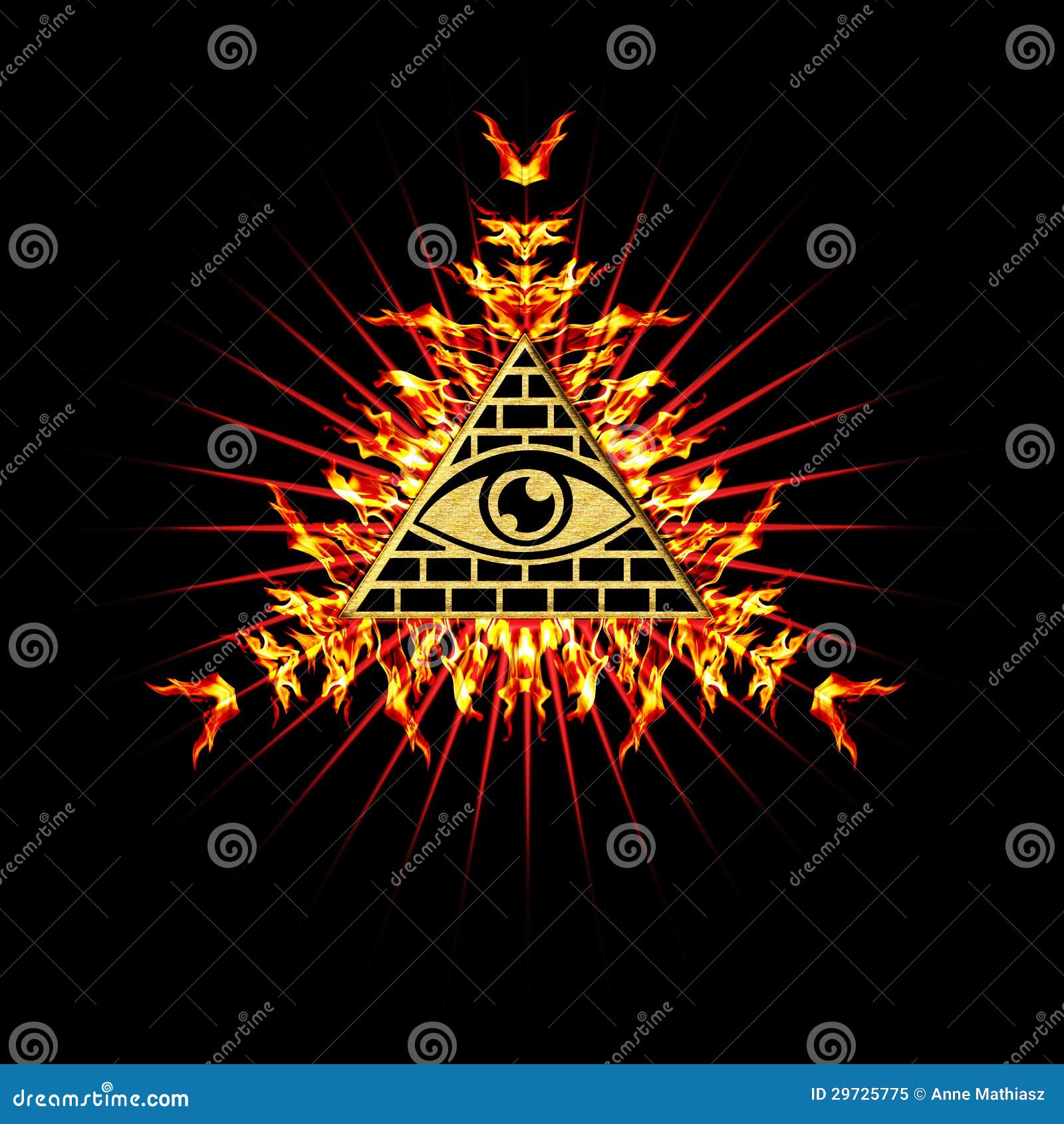 All Seeing Eye - Eye of Providence Stock Illustration - Illustration of ...