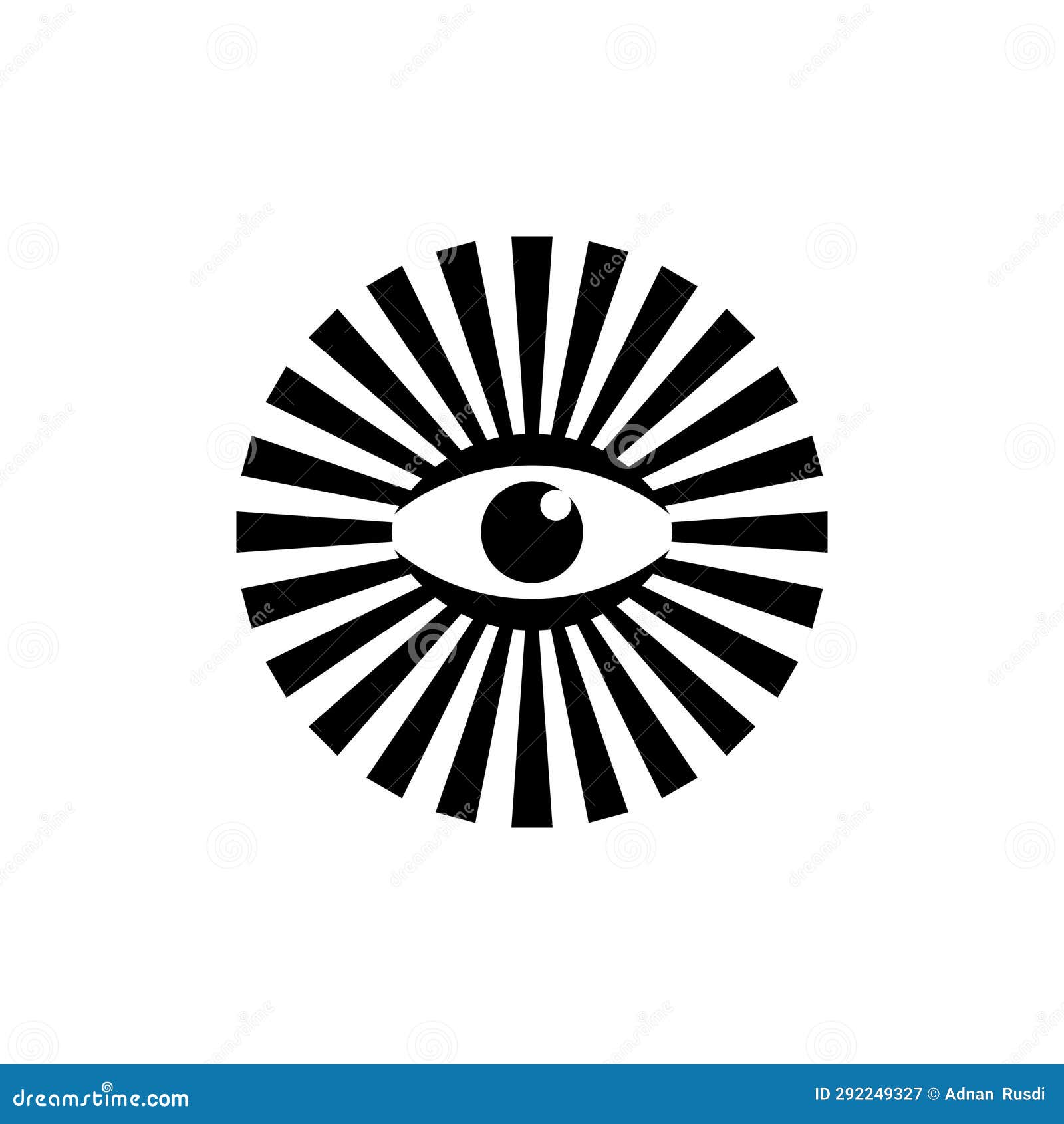 All Seeing Eye Symbol Vector Illustration Stock Vector - Illustration ...