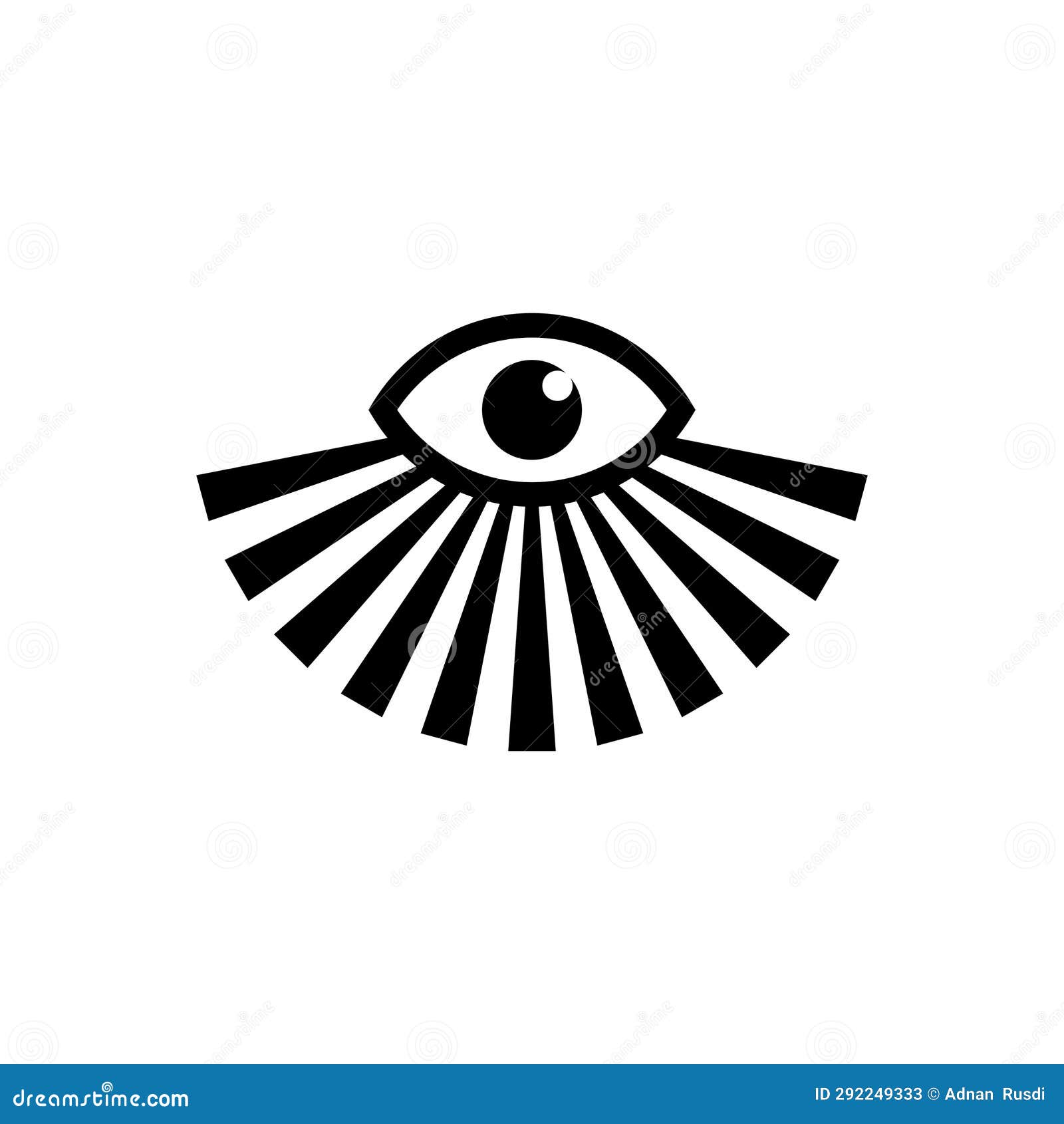 All Seeing Eye Symbol Vector Illustration Stock Vector - Illustration ...