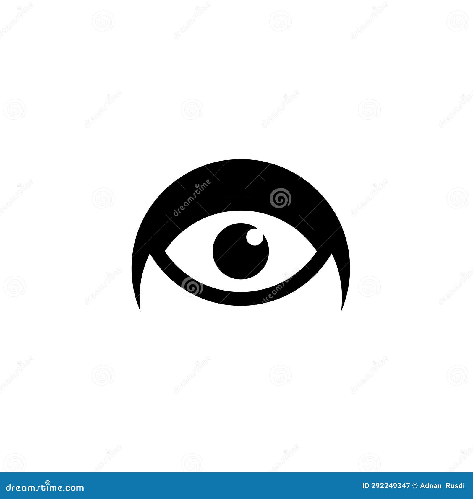 All Seeing Eye Symbol Vector Illustration Stock Vector - Illustration ...