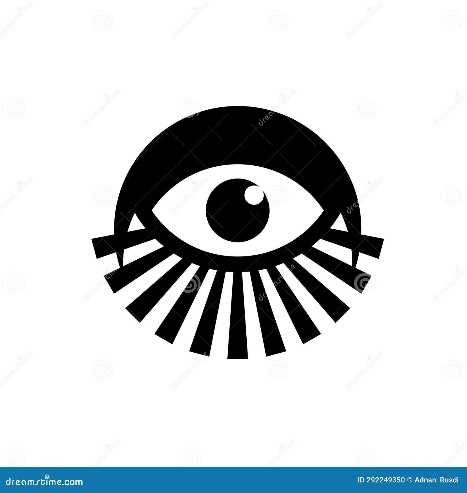 All Seeing Eye Symbol Vector Illustration Stock Vector - Illustration ...