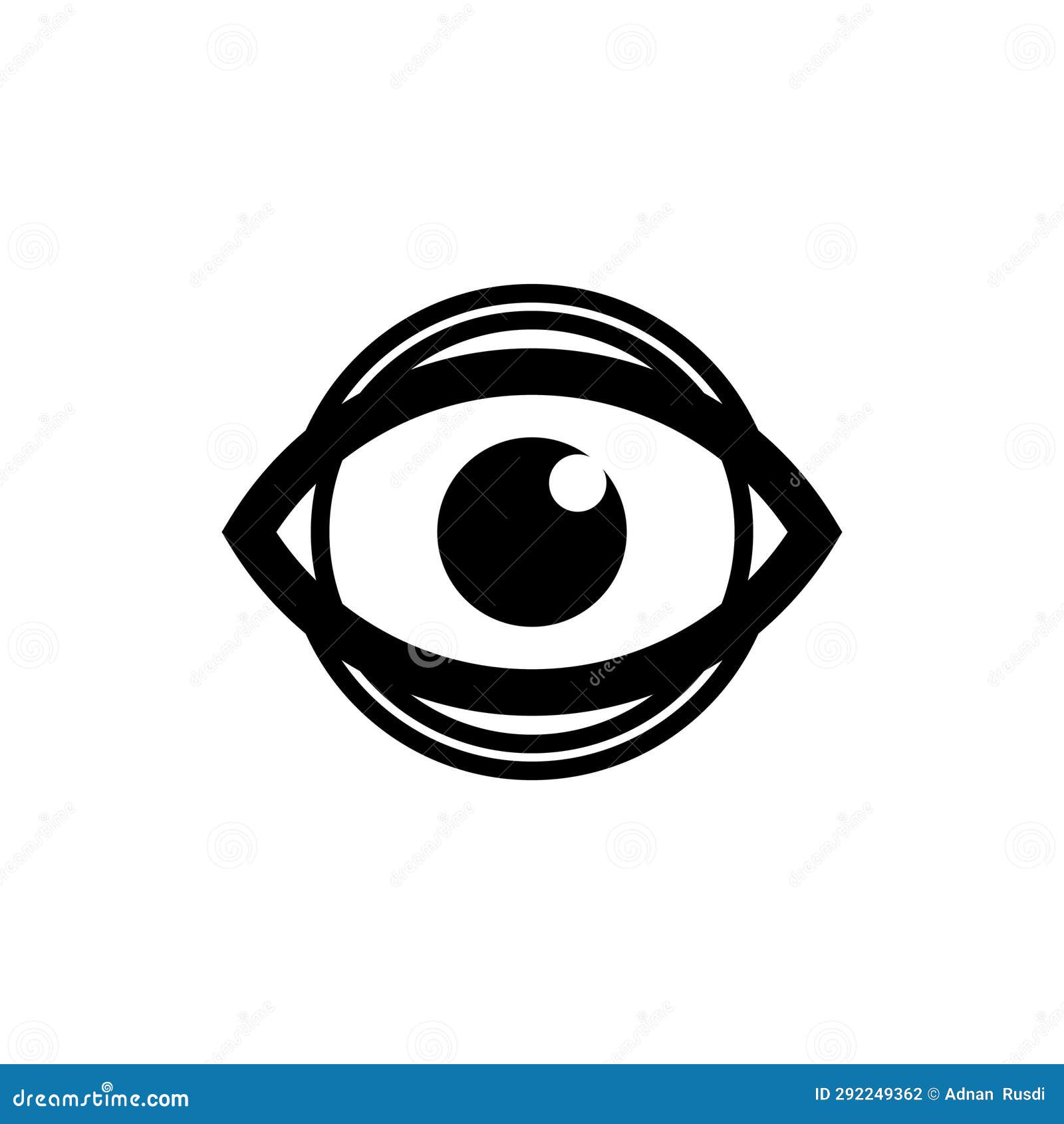 All Seeing Eye Symbol Vector Illustration Stock Vector - Illustration ...