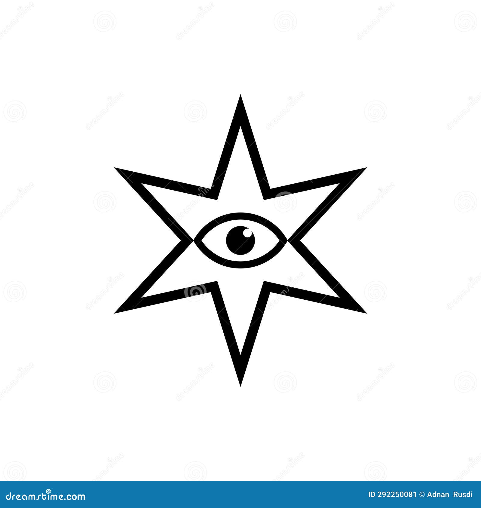 All Seeing Eye Symbol Vector Illustration Stock Illustration ...