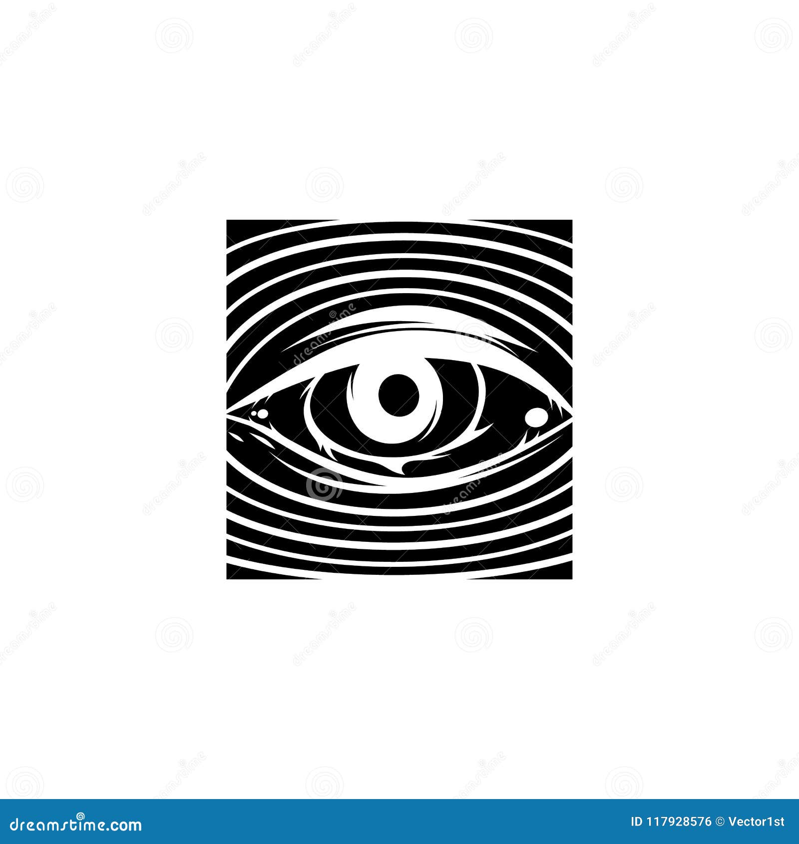 All Seeing Eye Theme Logo Template Stock Vector - Illustration of ...