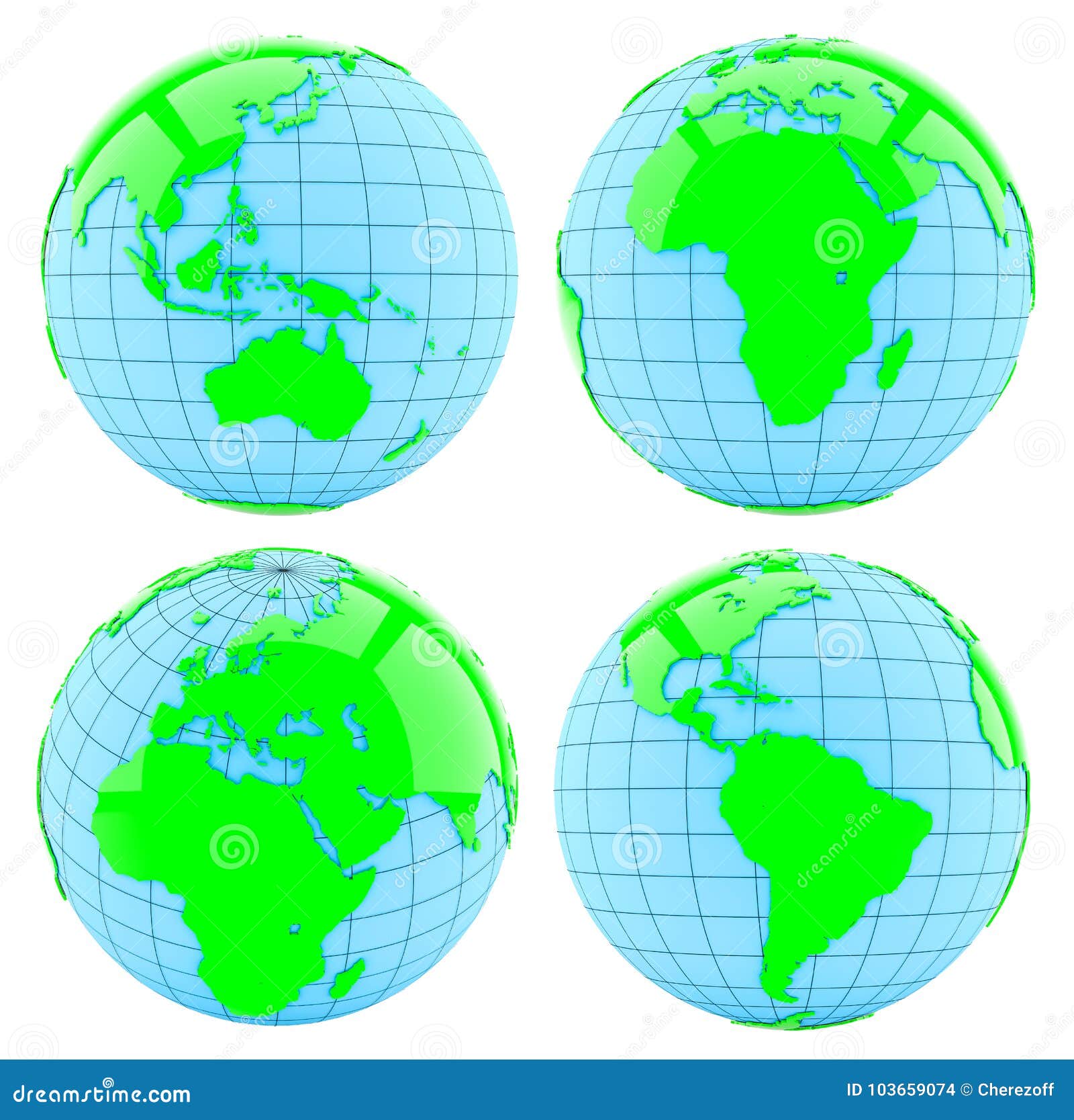 All Side of Earth. Isolated Stock Illustration - Illustration of circle ...