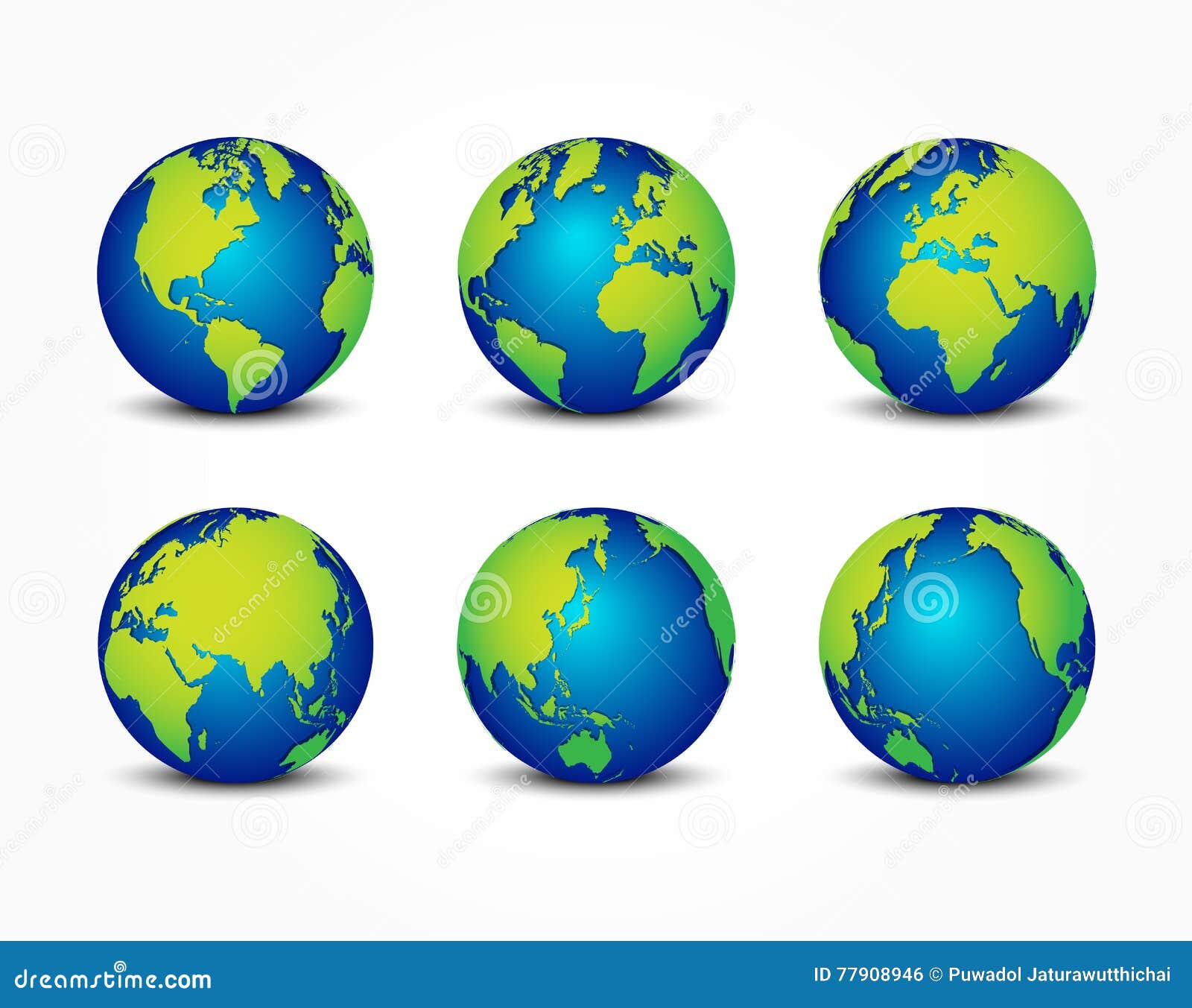 All Side of Planet ( Around the World Earth Conservation Concept Stock ...