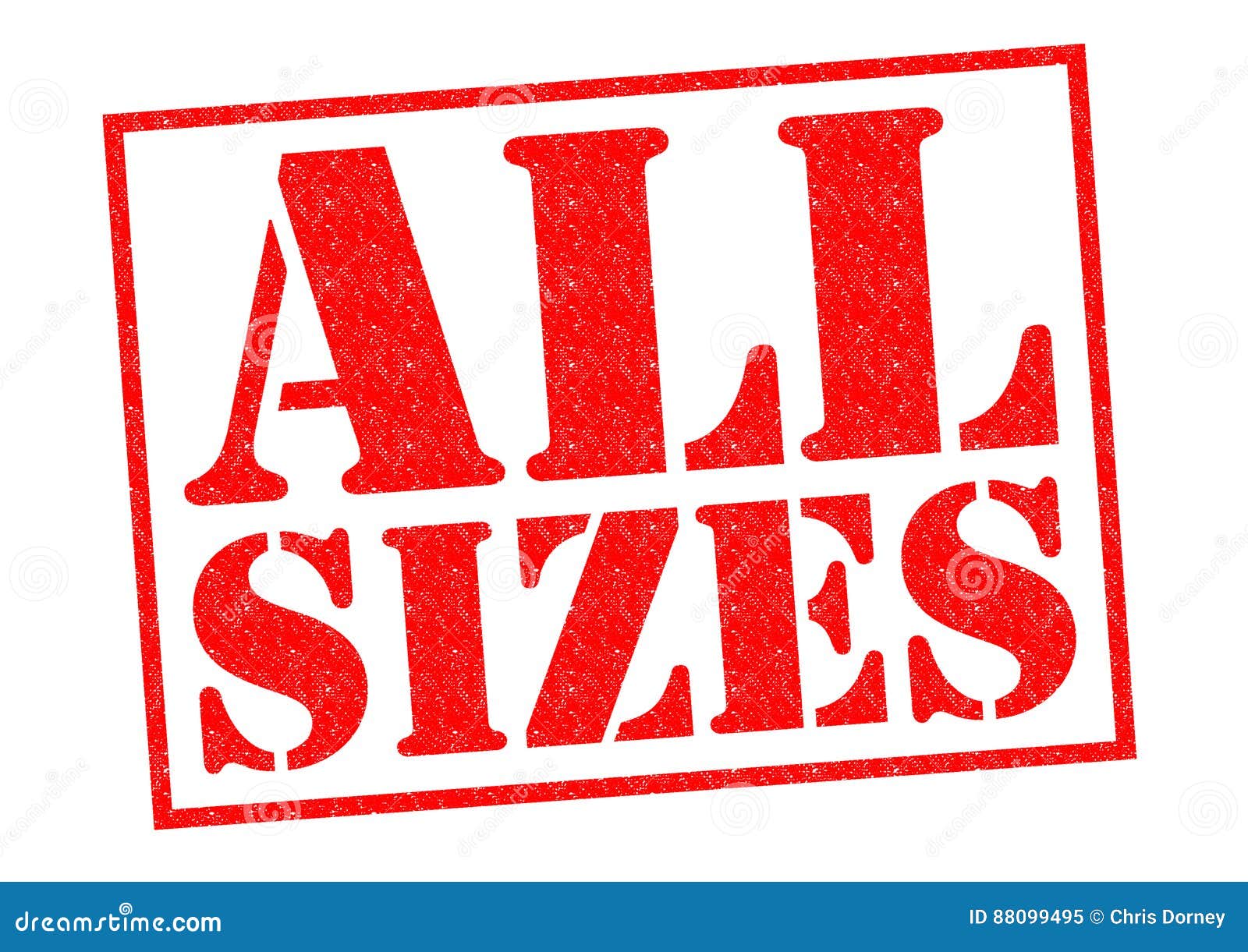 ALL SIZES stock illustration. Illustration of brand, commerce - 88099495