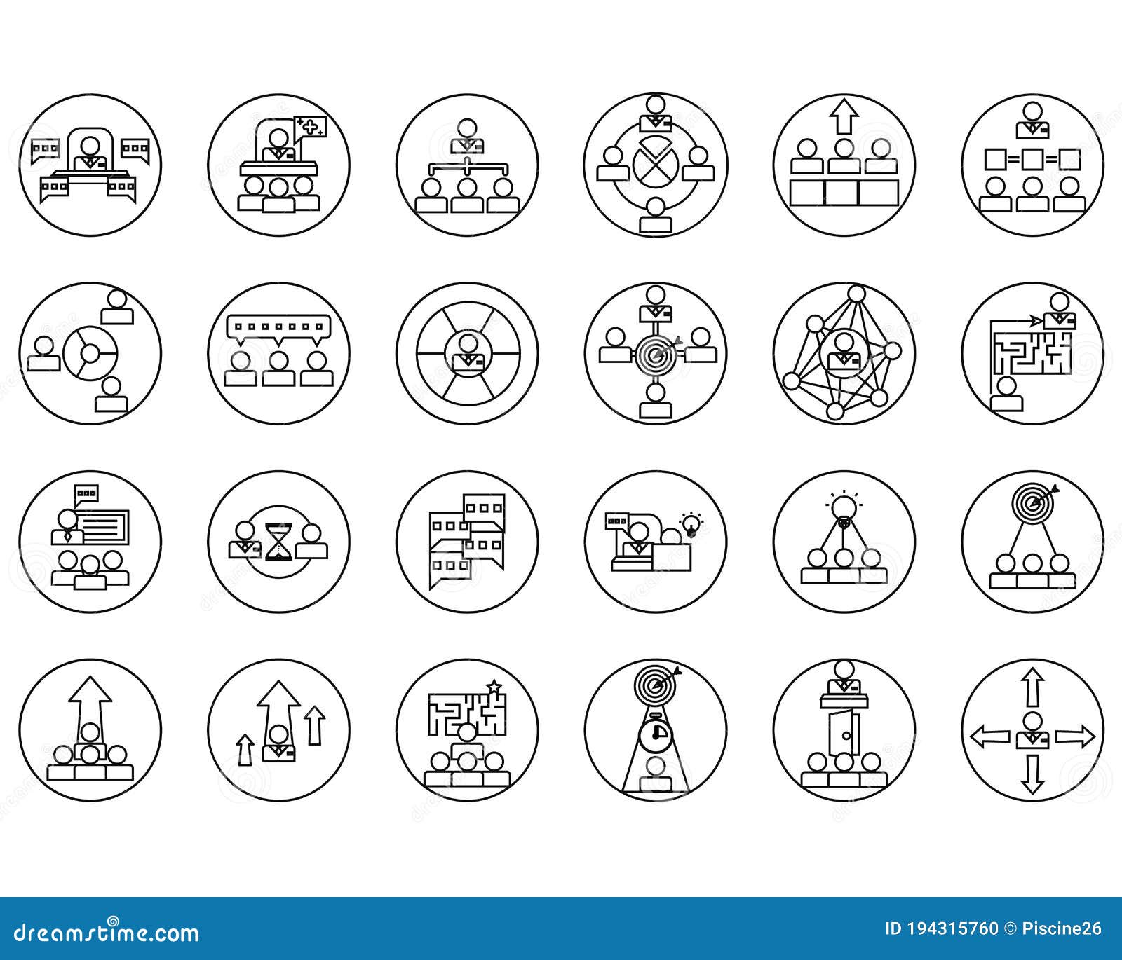 Boss Line Icon Concept. Boss Vector Linear Illustration, Symbol, Sign ...