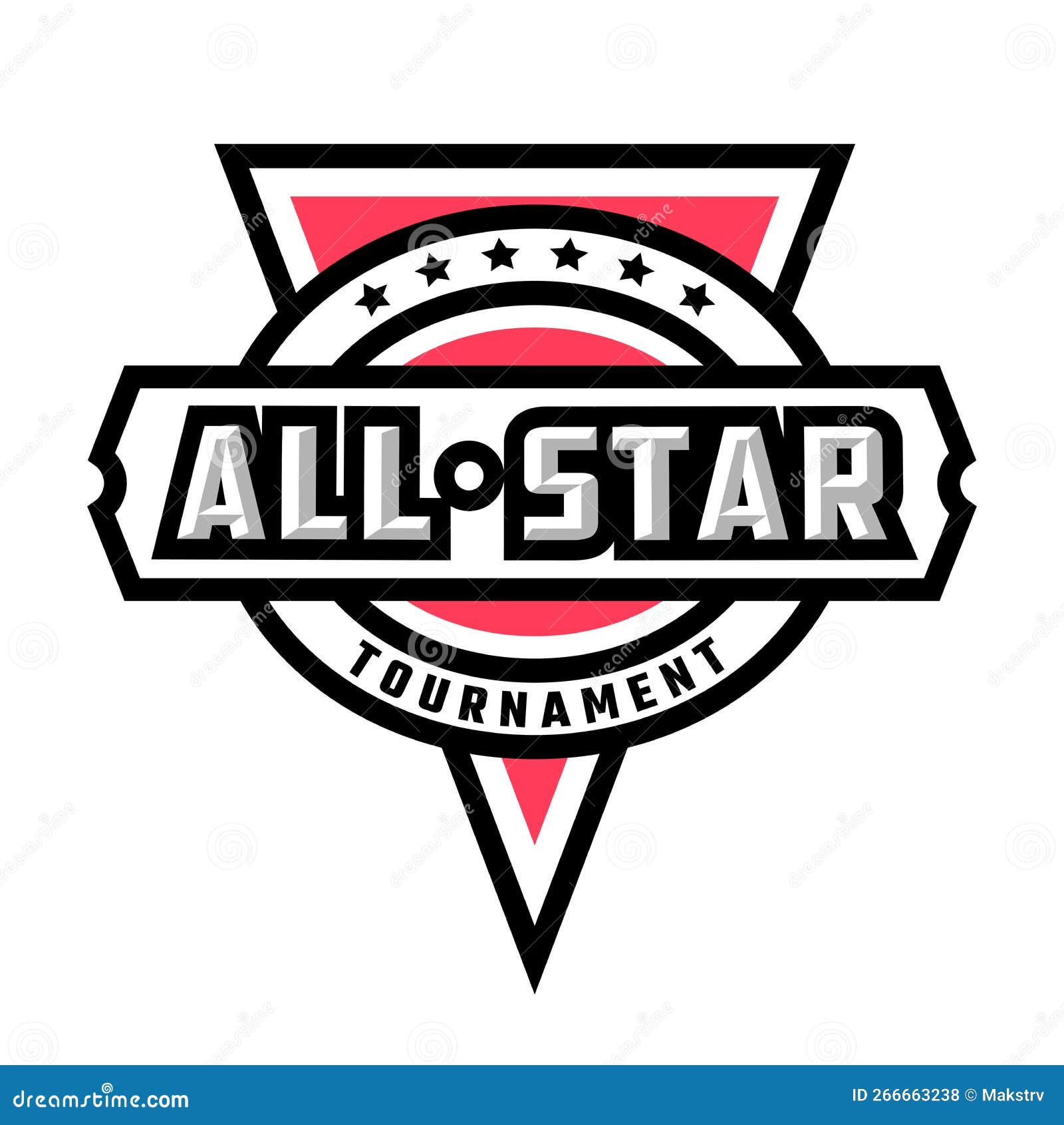 All Star Game Logo, Emblem. Vector Illustration. Stock Vector ...