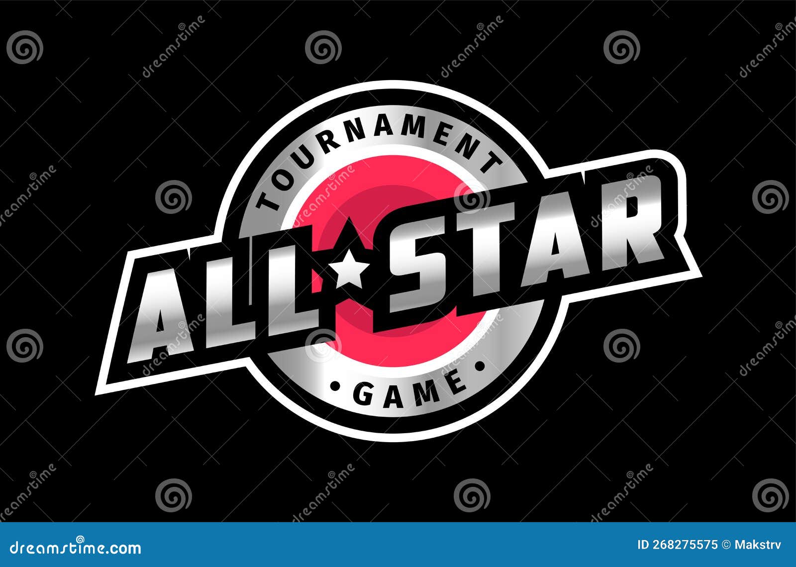 All Star Game Logo, Emblem. Vector Illustration. Stock Vector ...