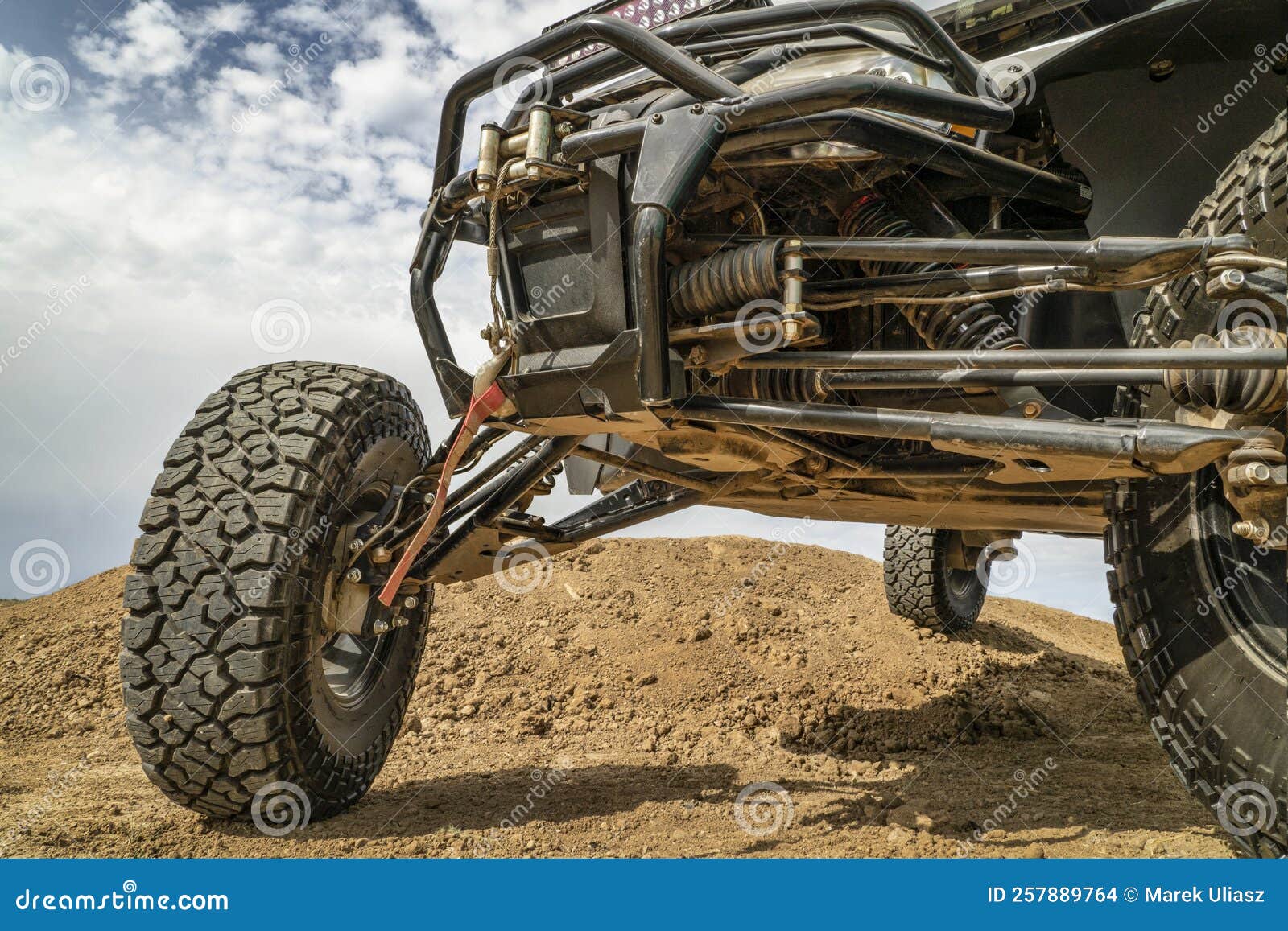 All Terrain Vehicle, ATV, in a Desert Stock Photo - Image of metal ...