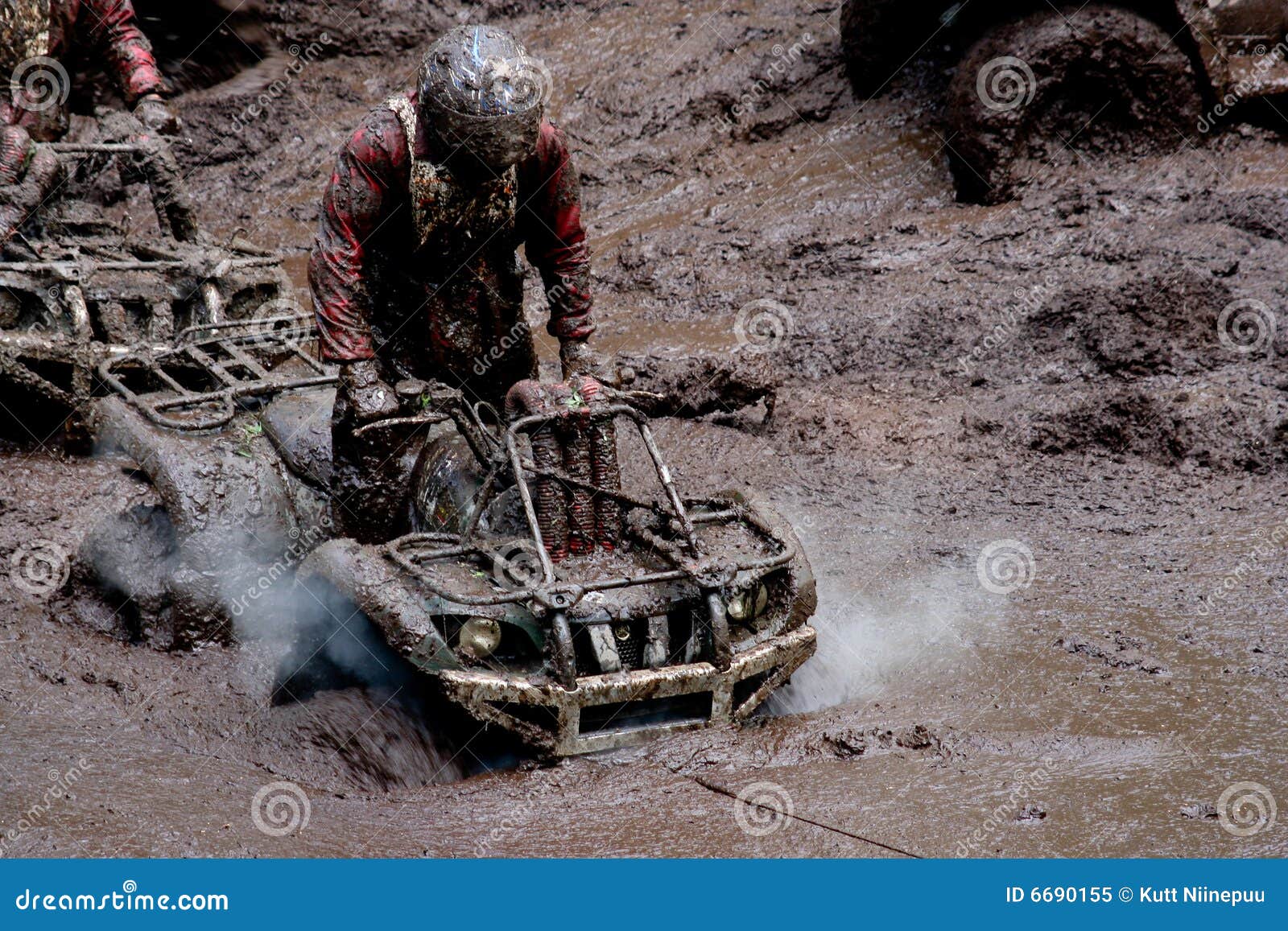 All-terrain Vehicles in Mud Stock Image - Image of messed, messy: 6690155