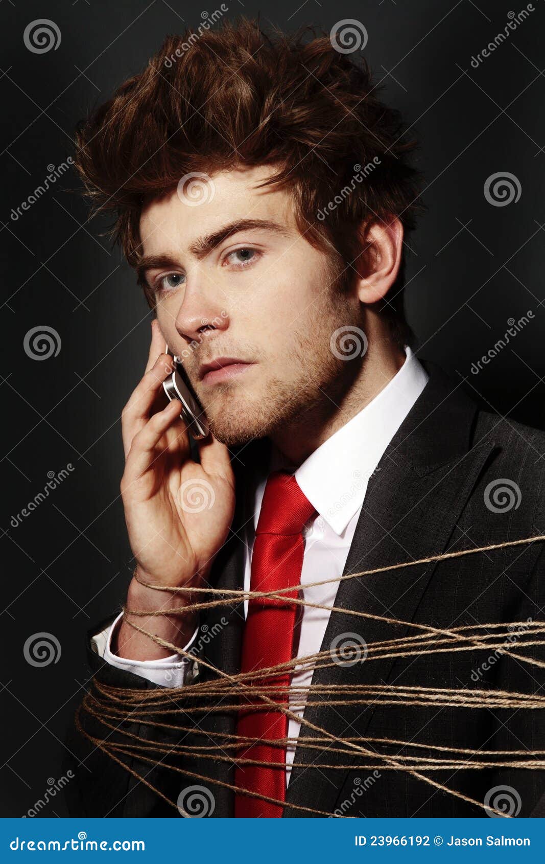 All tied up stock photo. Image of technology, communication - 23966192