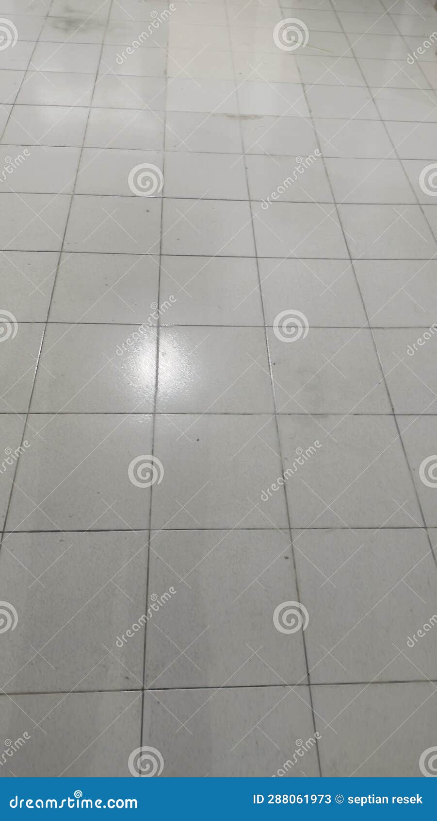 All White Tile Floor in House Stock Image - Image of white, house ...