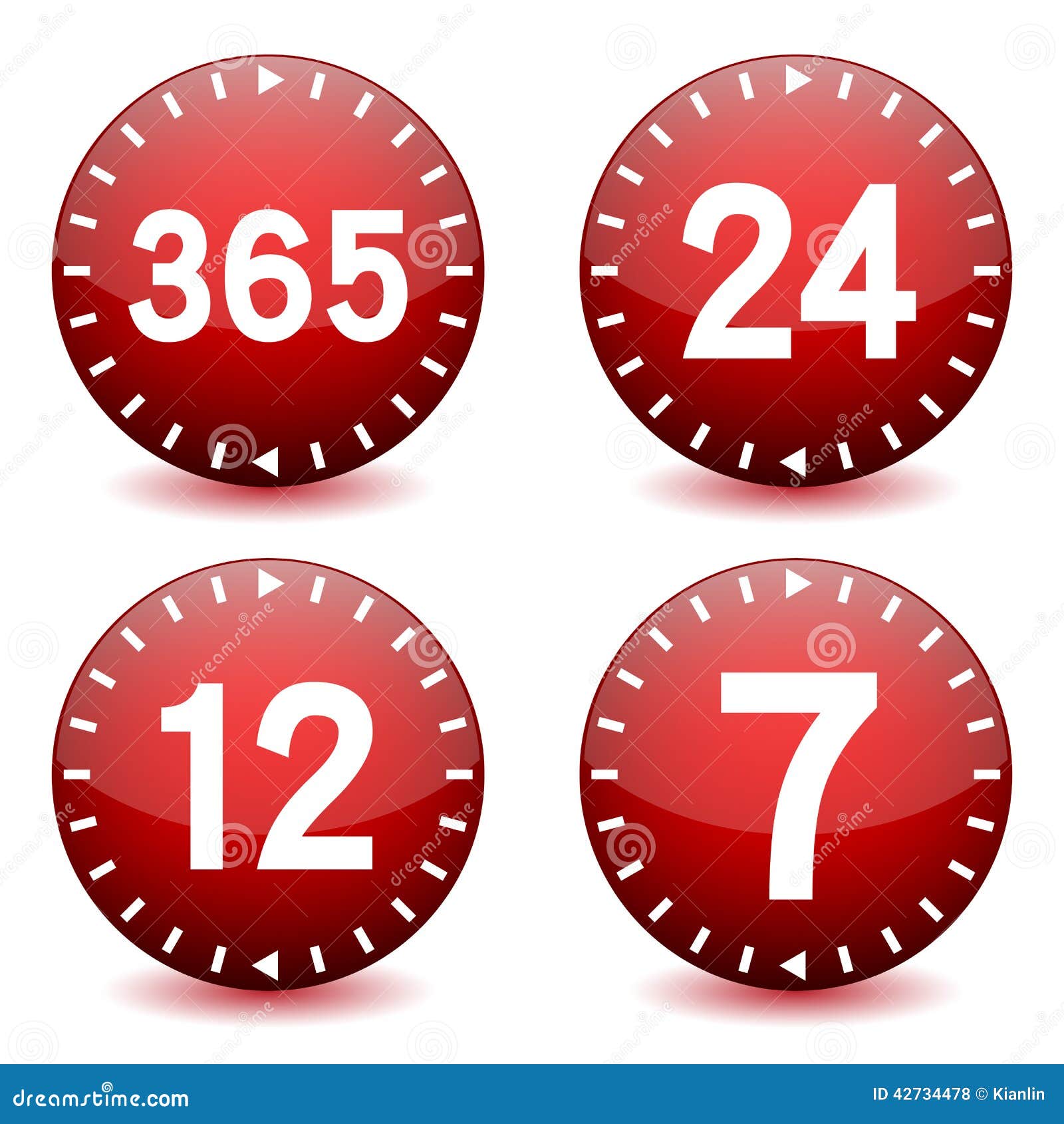 All time support stock vector. Illustration of design - 42734478