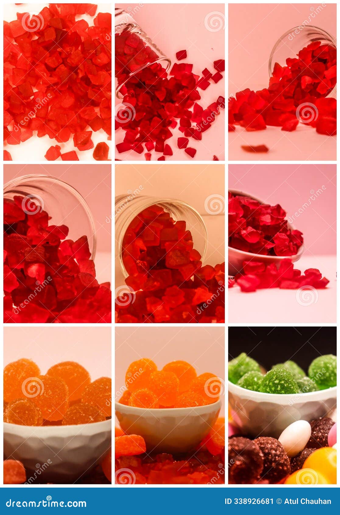 All Types of Candies in the Collage Photo Stock Image - Image of ...