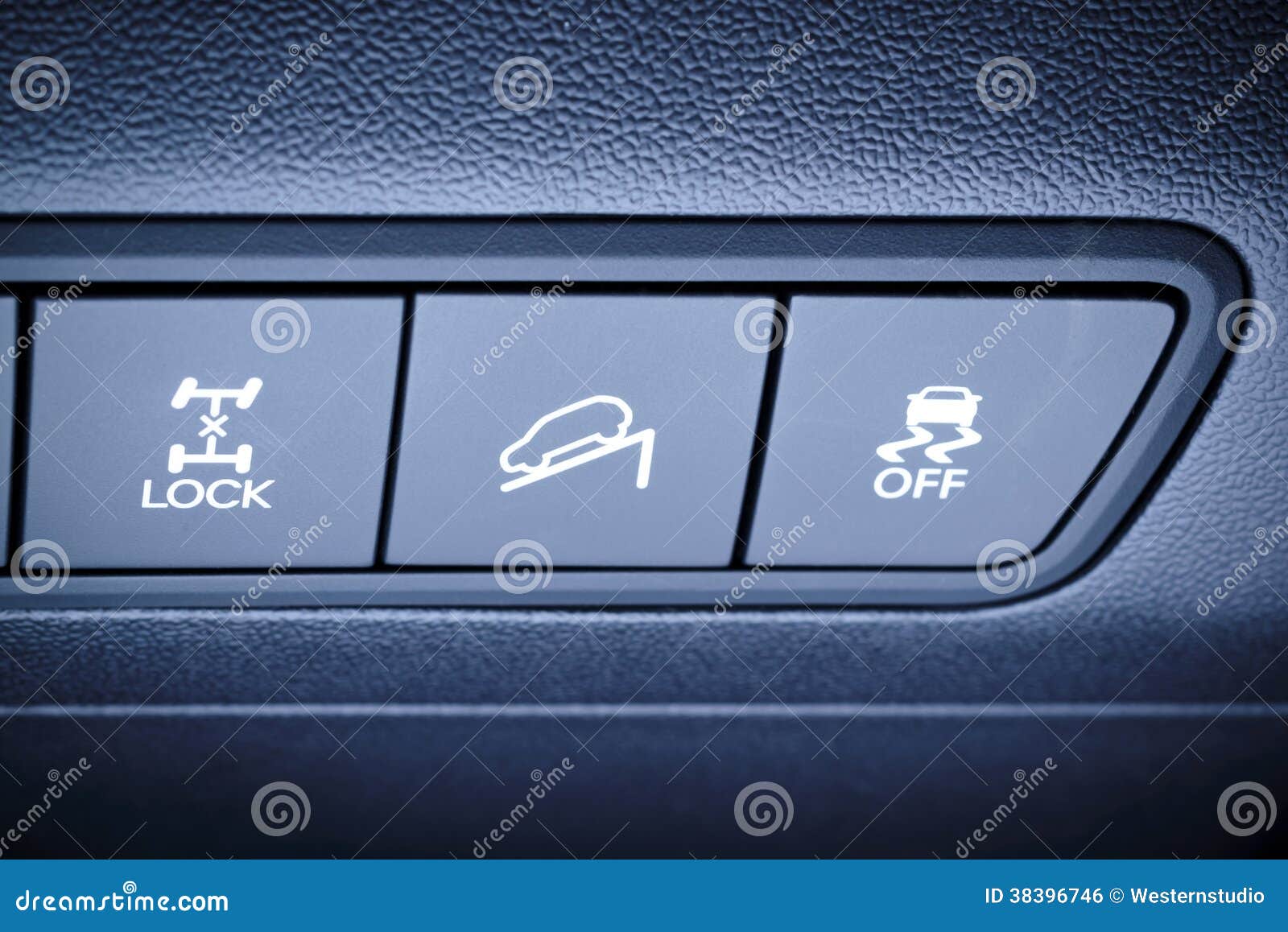 All Wheells Drive and Other Safety Systems Switching Buttons. Stock ...