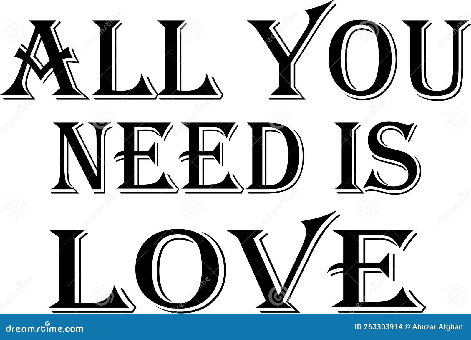All You Need Is Love Image With Svg Vector Cut File For Cricut And