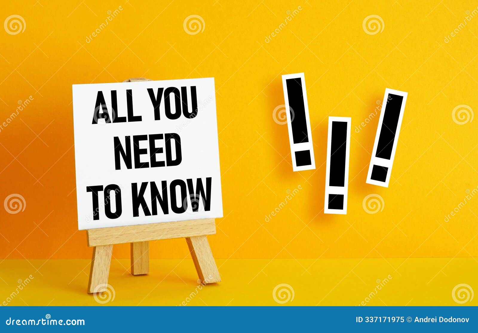 All You Need To Know is Shown Using the Text Stock Image - Image of ...