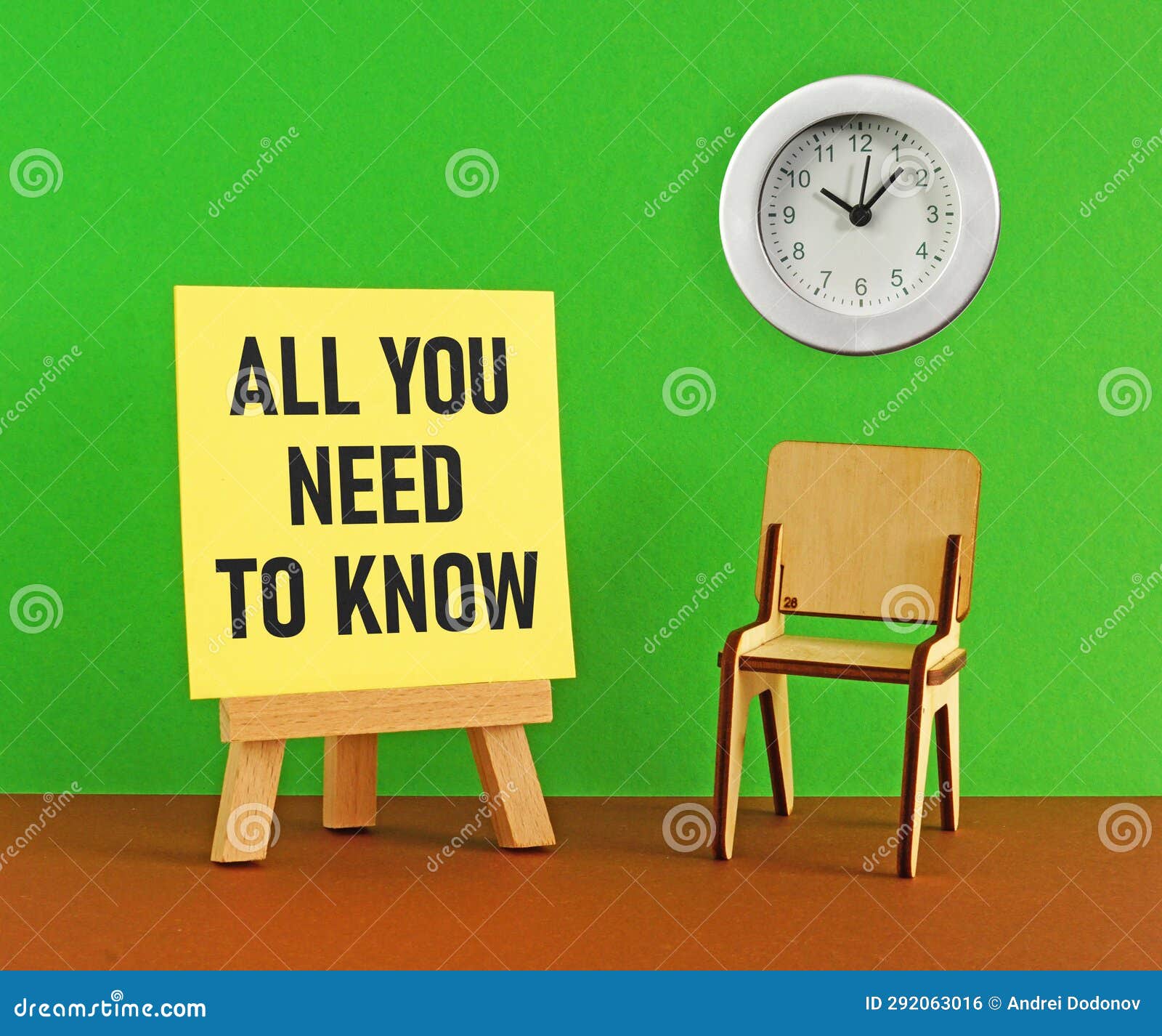 All You Need To Know is Shown Using the Text on the Blackboard Stock ...