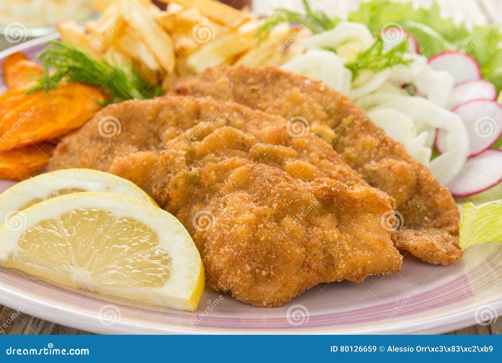 Fried beef cutlets stock image. Image of chips, beef - 80126659
