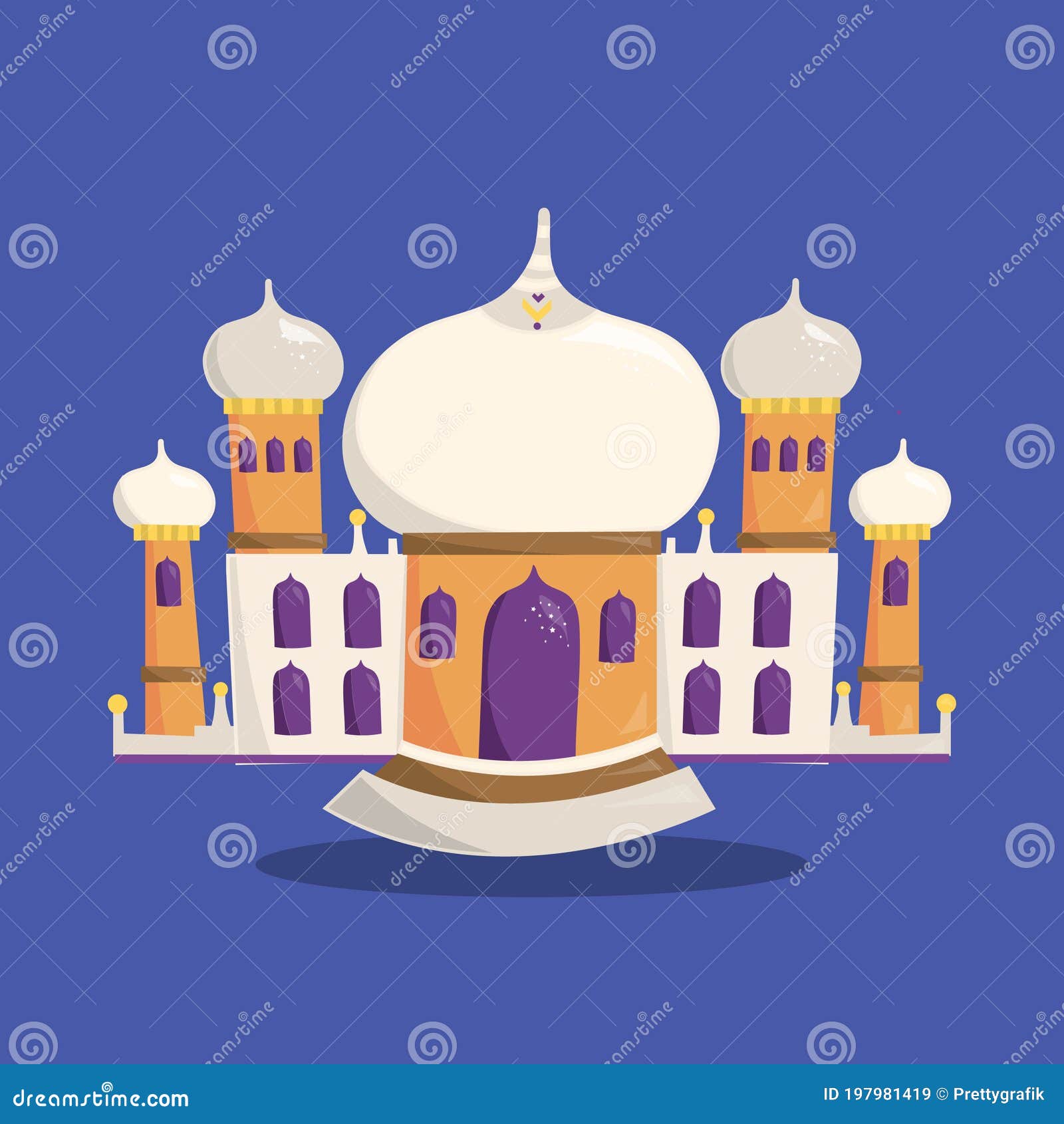 ALLADIN MOSQUE 13 stock illustration. Illustration of graphic - 197981419