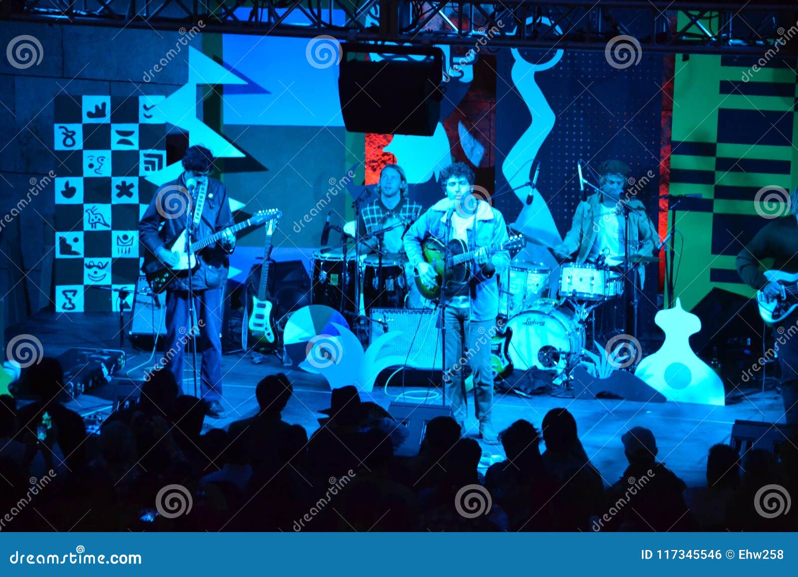 Allah Las on Stage at Getty Center Editorial Photo - Image of band ...
