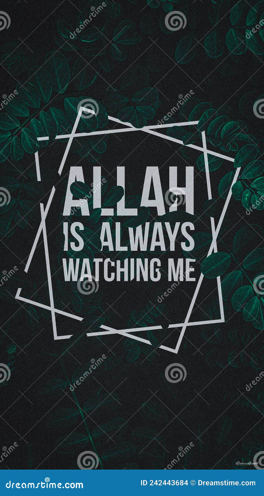 Allah is always Watching Me Stock Illustration - Illustration of ...