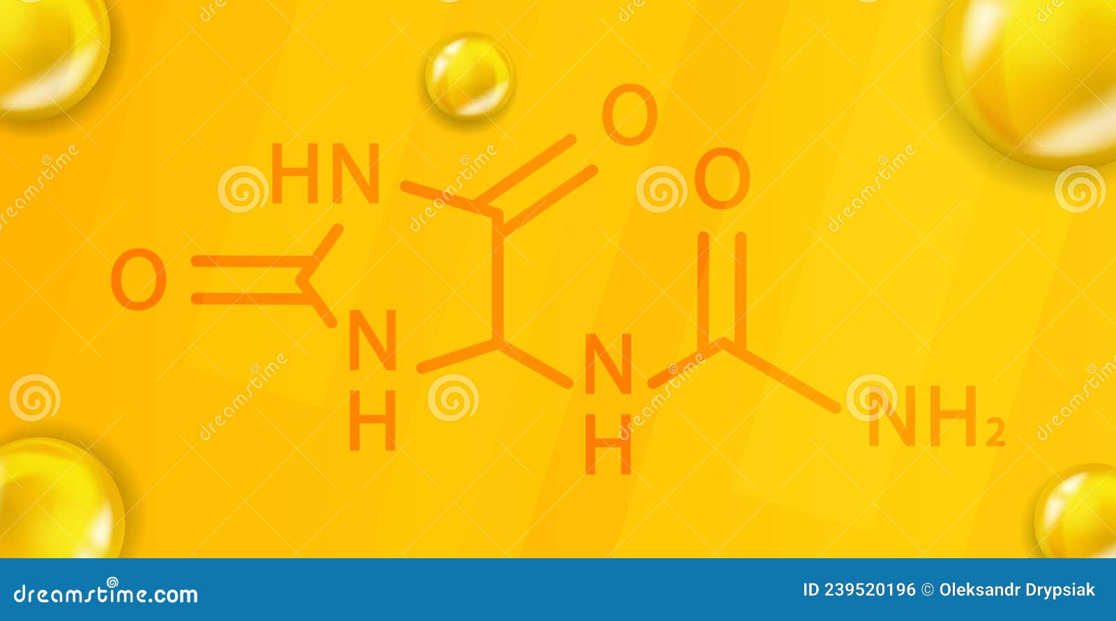 Allantoin Chemical Formula. Allantoin 3D Realistic Chemical Molecular ...