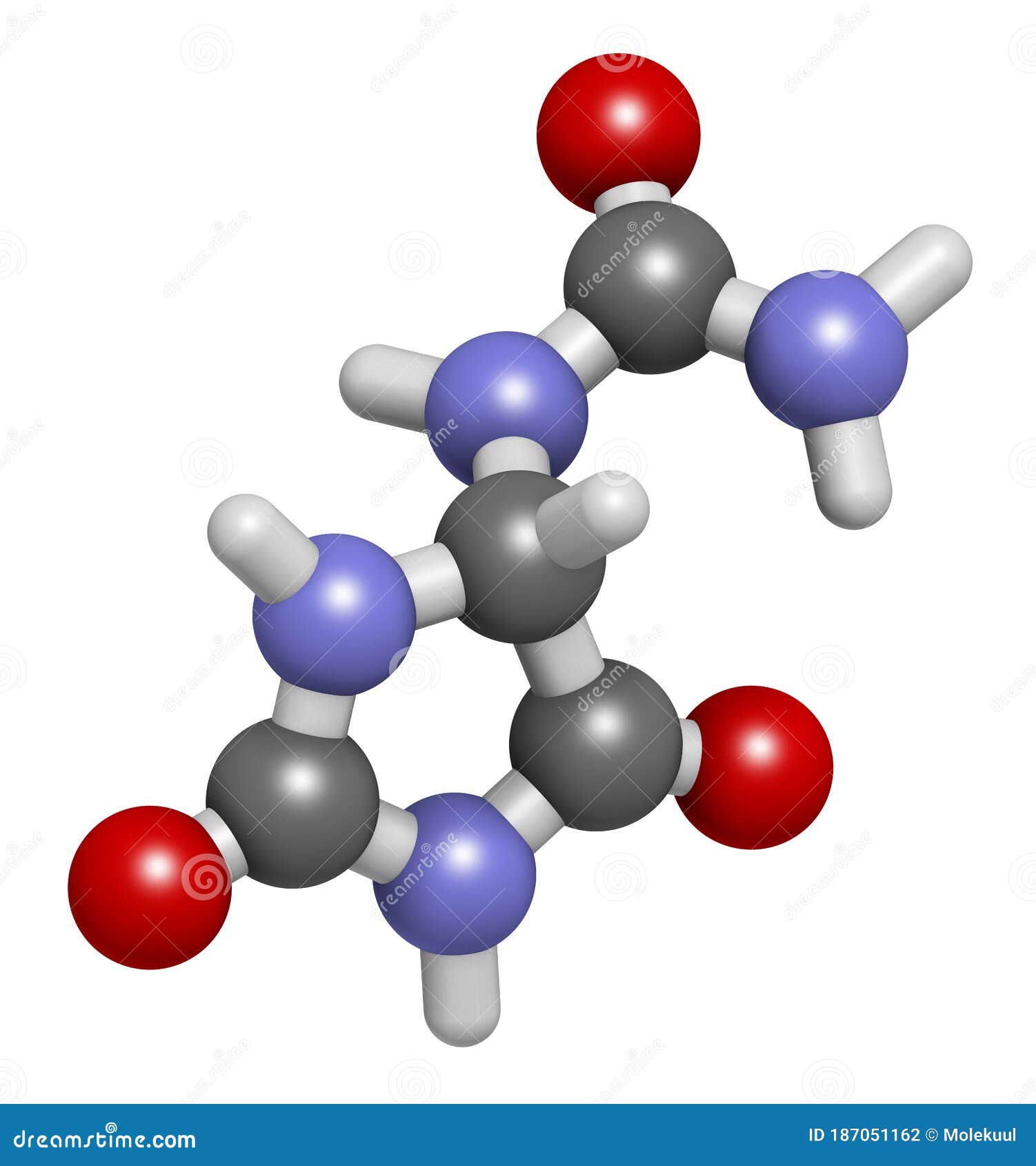 Allantoin. 5-ureidohydantoin Or Glyoxyldiureide. Diureide Of Glyoxylic ...