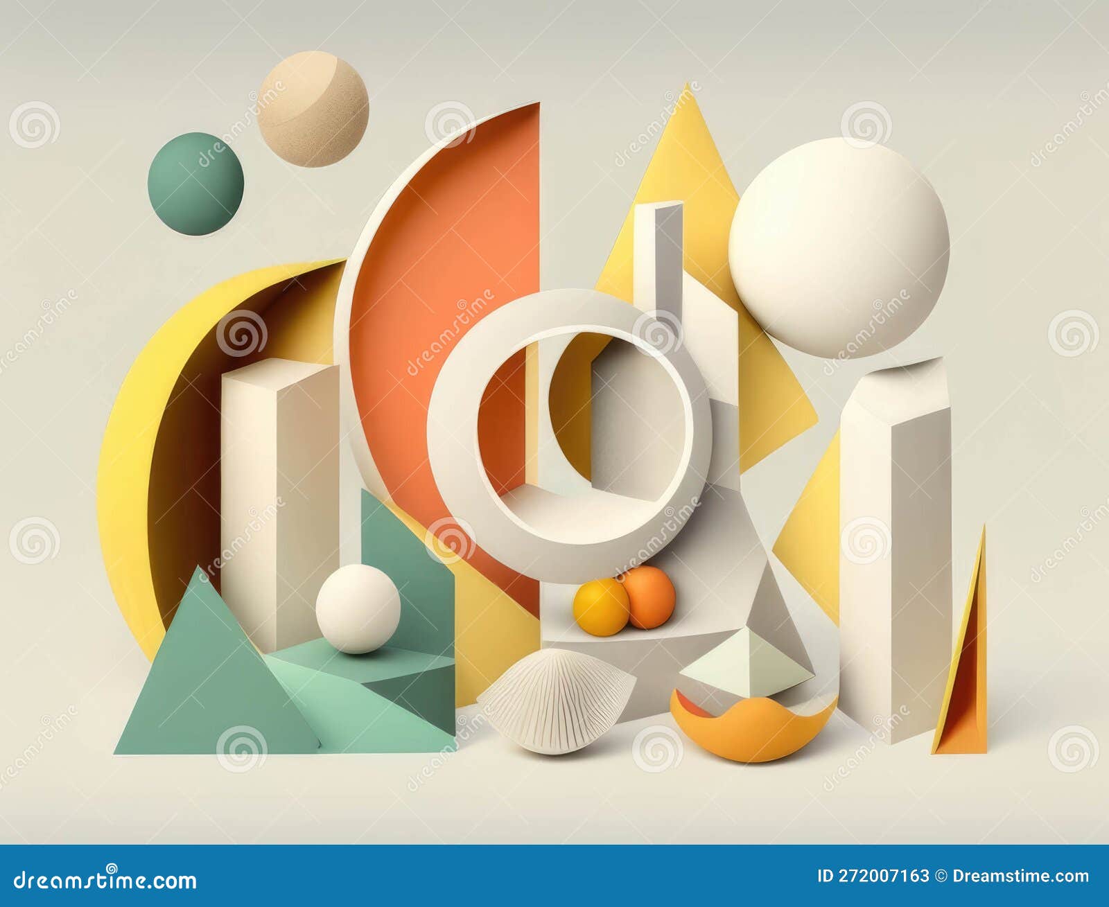 An Allegorical Rendition of Shapes and Forms from Different Places. AI ...