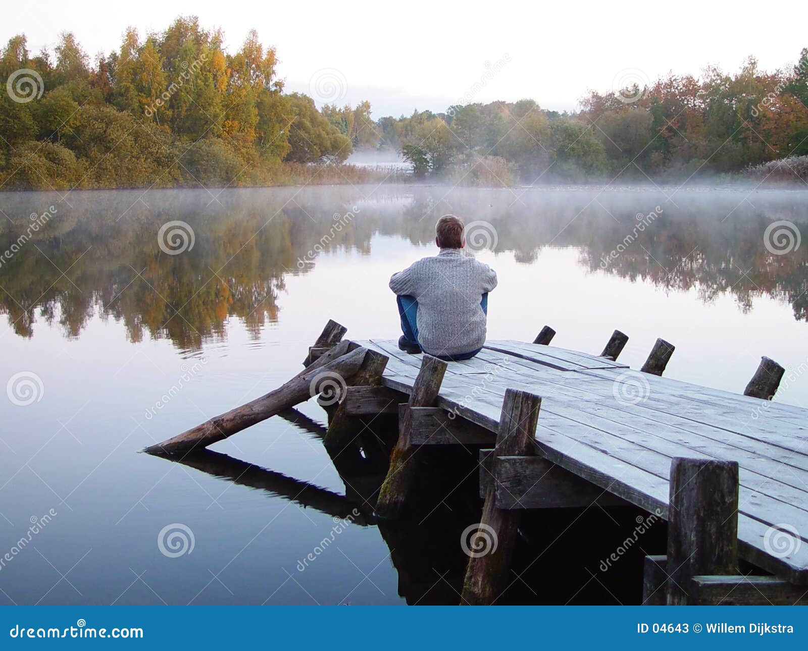 Alleine stockbild. Bild von nebel, alleine, druck, einsam - 4643