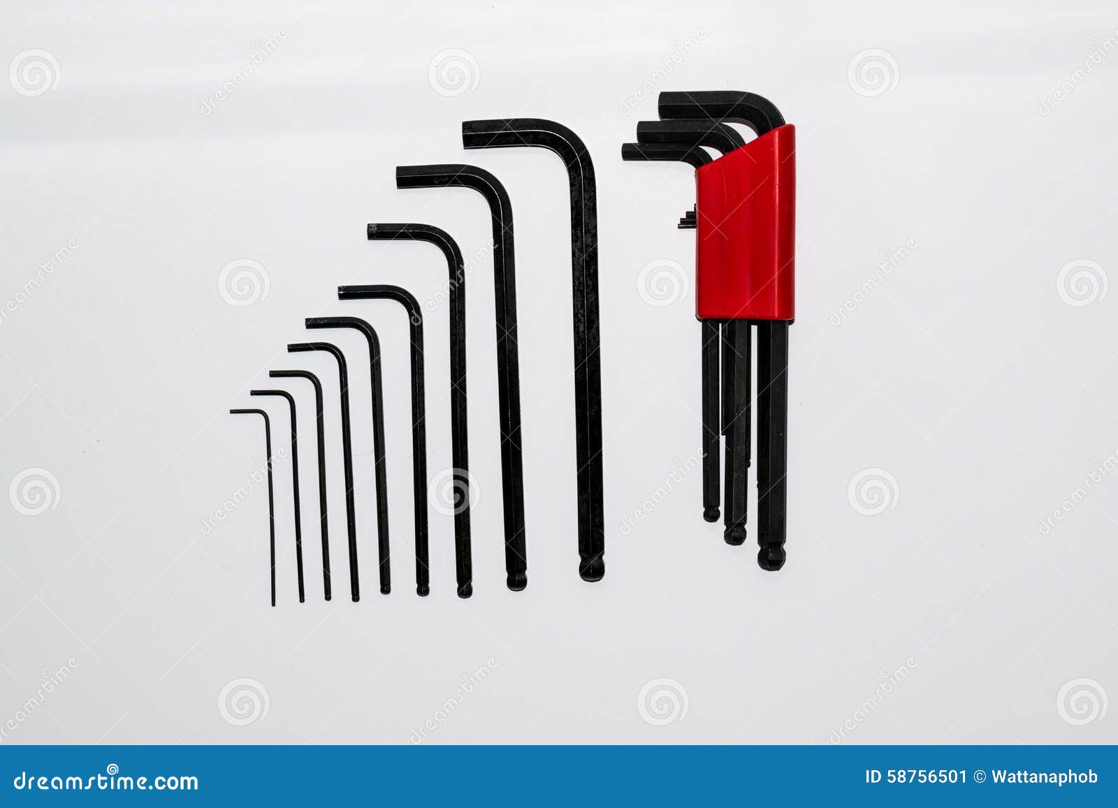 Allen key hand tools set. stock image. Image of craftsmanship - 58756501
