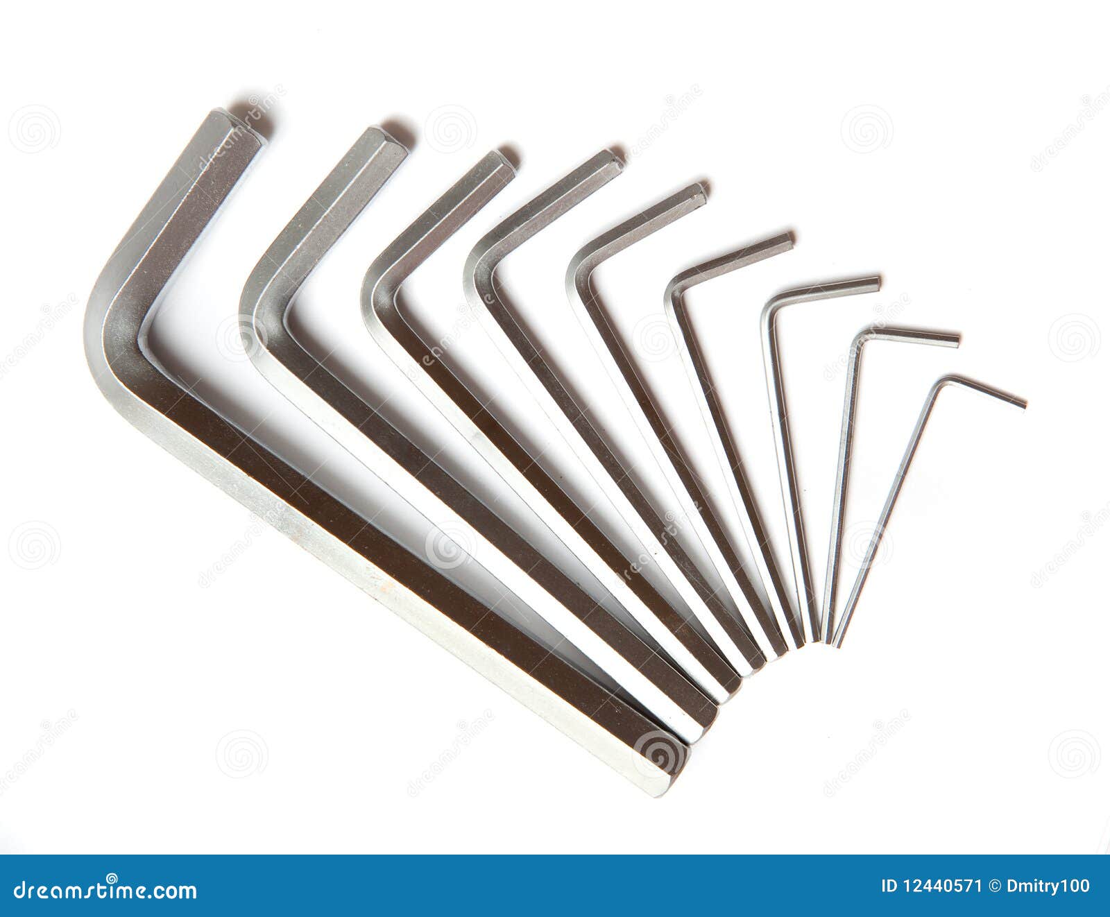Allen key set stock image. Image of implement, holding - 12440571