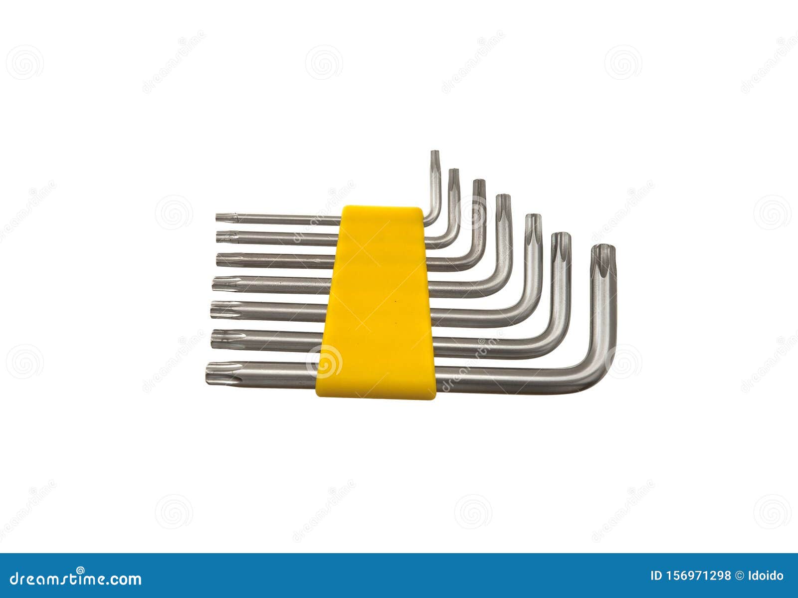 Allen Key Set on White Background Stock Photo - Image of electricity ...