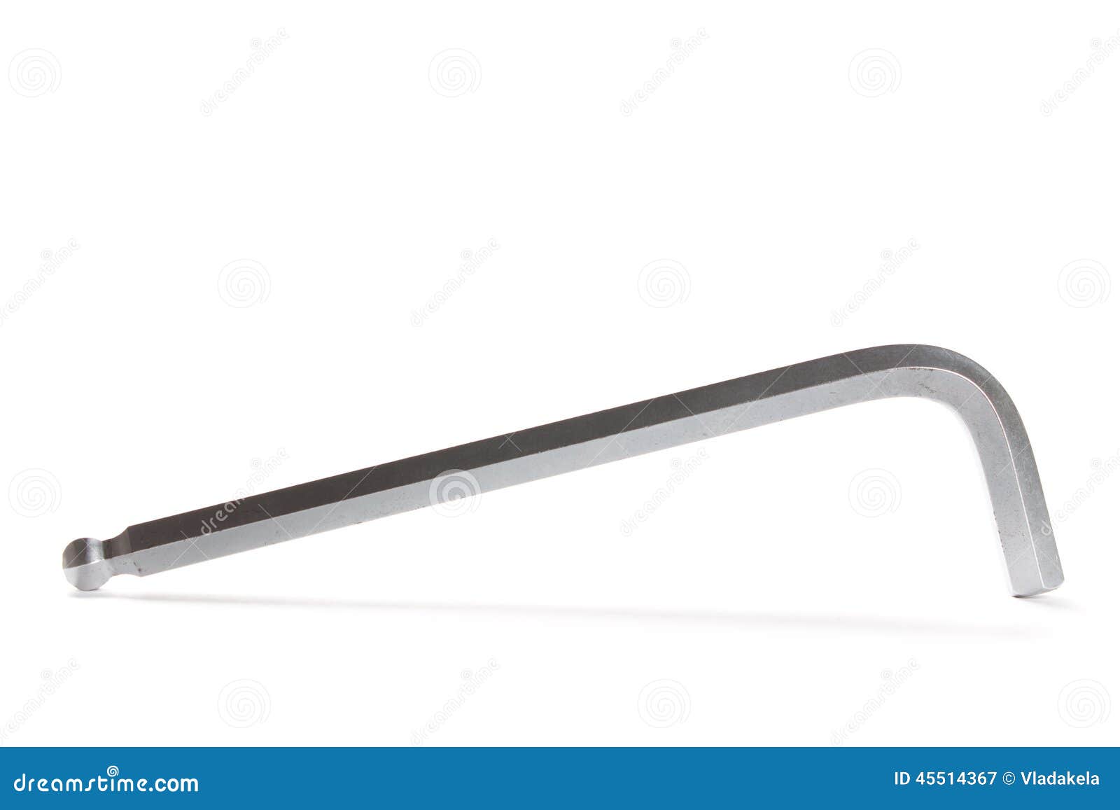 Allen Key on White Background Stock Image - Image of repair, white ...