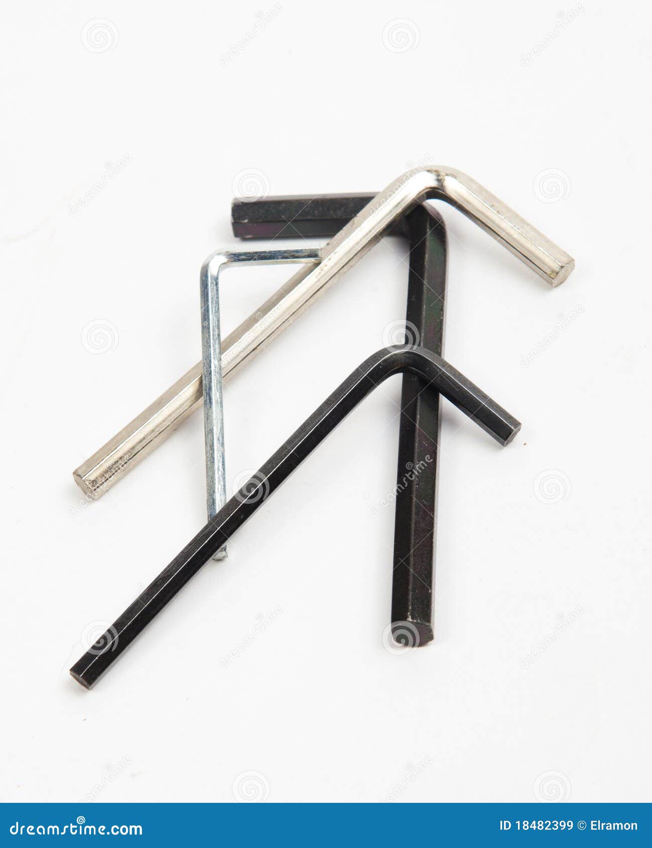 Allen keys stock image. Image of allen, four, white, hexagonal - 18482399