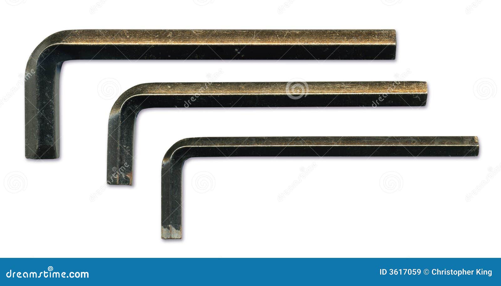 Flat Lay Of Allen Wrench Aka Hex Key Isolated On White Royalty-Free ...
