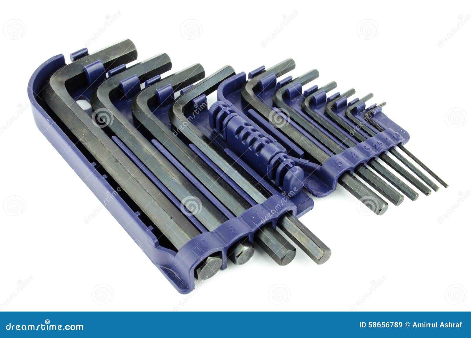 Allen keys stock image. Image of holding, shape, implement - 58656789