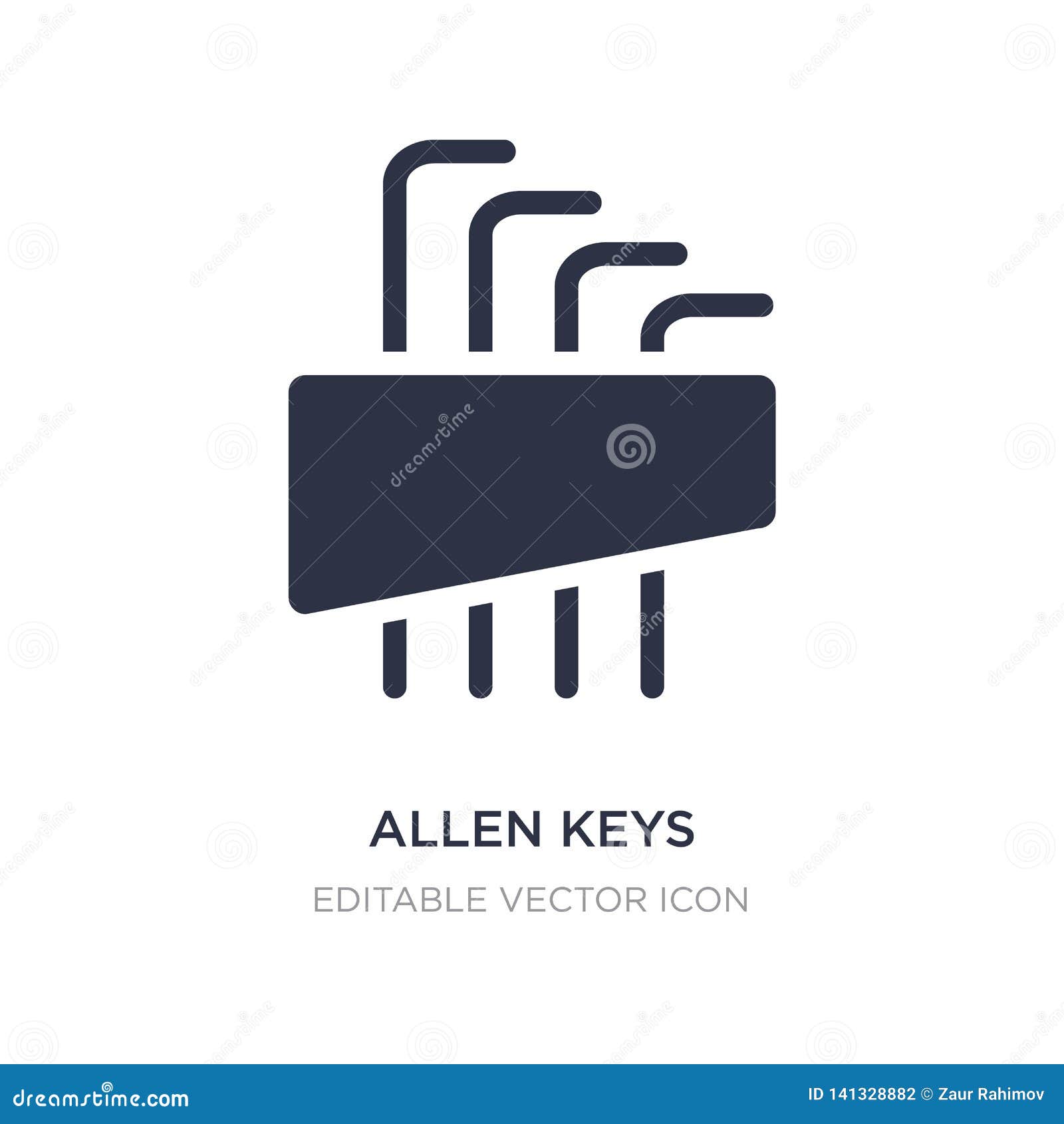 Set Of Allen Keys Cartoon Icon Design Template With Various Models ...
