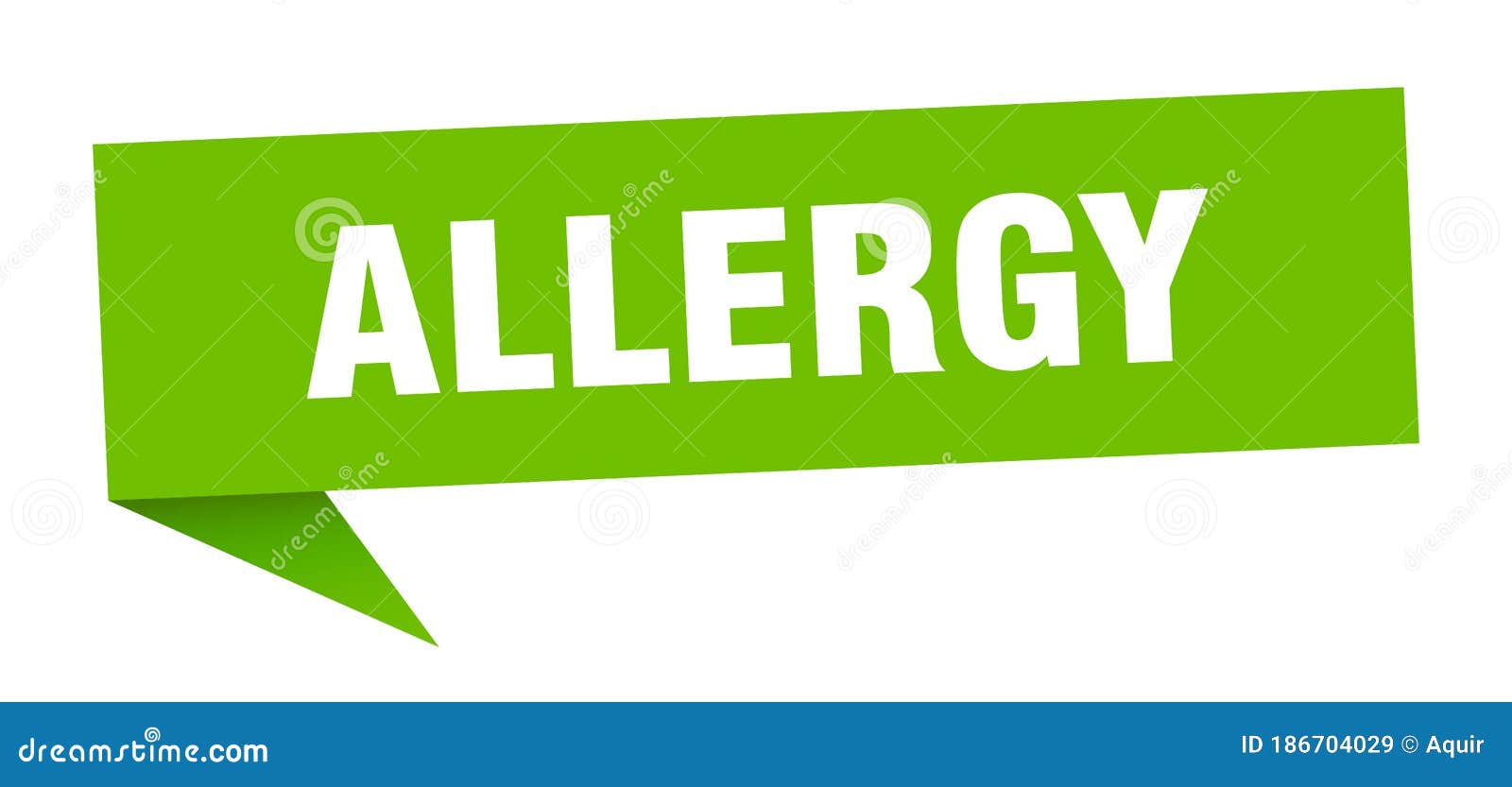 Allergy Banner. Allergy Speech Bubble Stock Vector - Illustration of ...