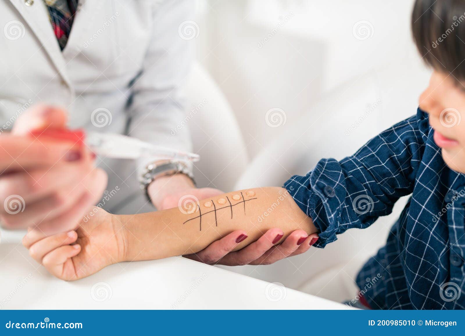 Allergy - Skin Testing stock photo. Image of patient - 200985010