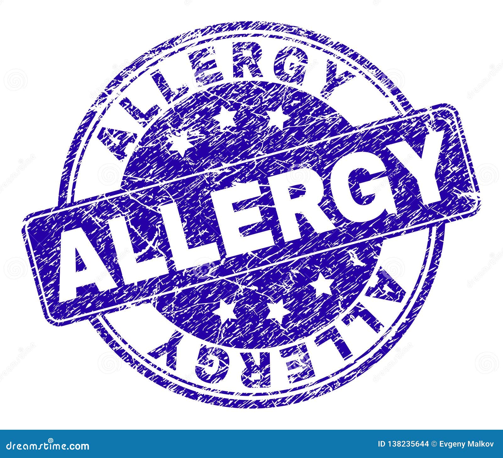 Grunge Textured ALLERGY Stamp Seal Stock Vector - Illustration of ...