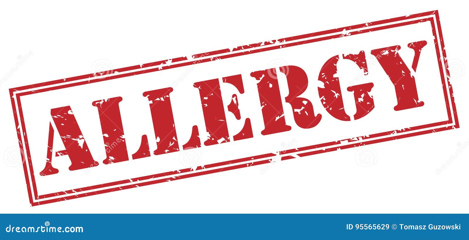 Allergy Stamp on White Background Stock Illustration - Illustration of ...