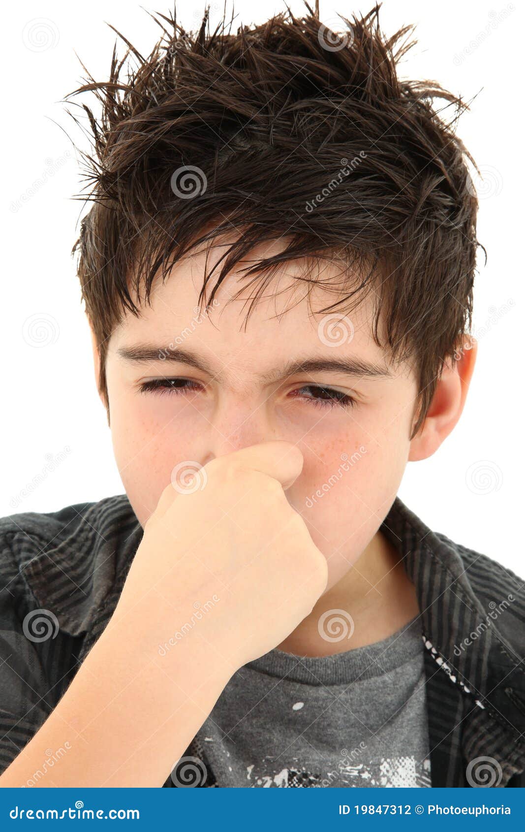 Allergy Stinky Face Expression Stock Photo - Image of hair, face: 19847312