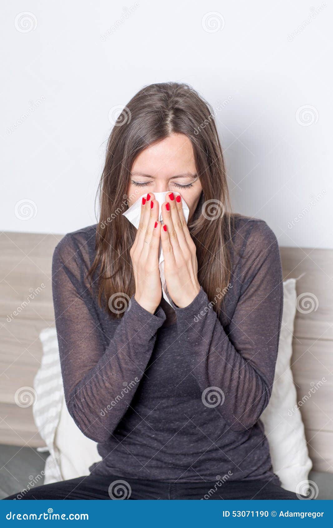 Allergy sufferer stock photo. Image of nice, compromised - 53071190